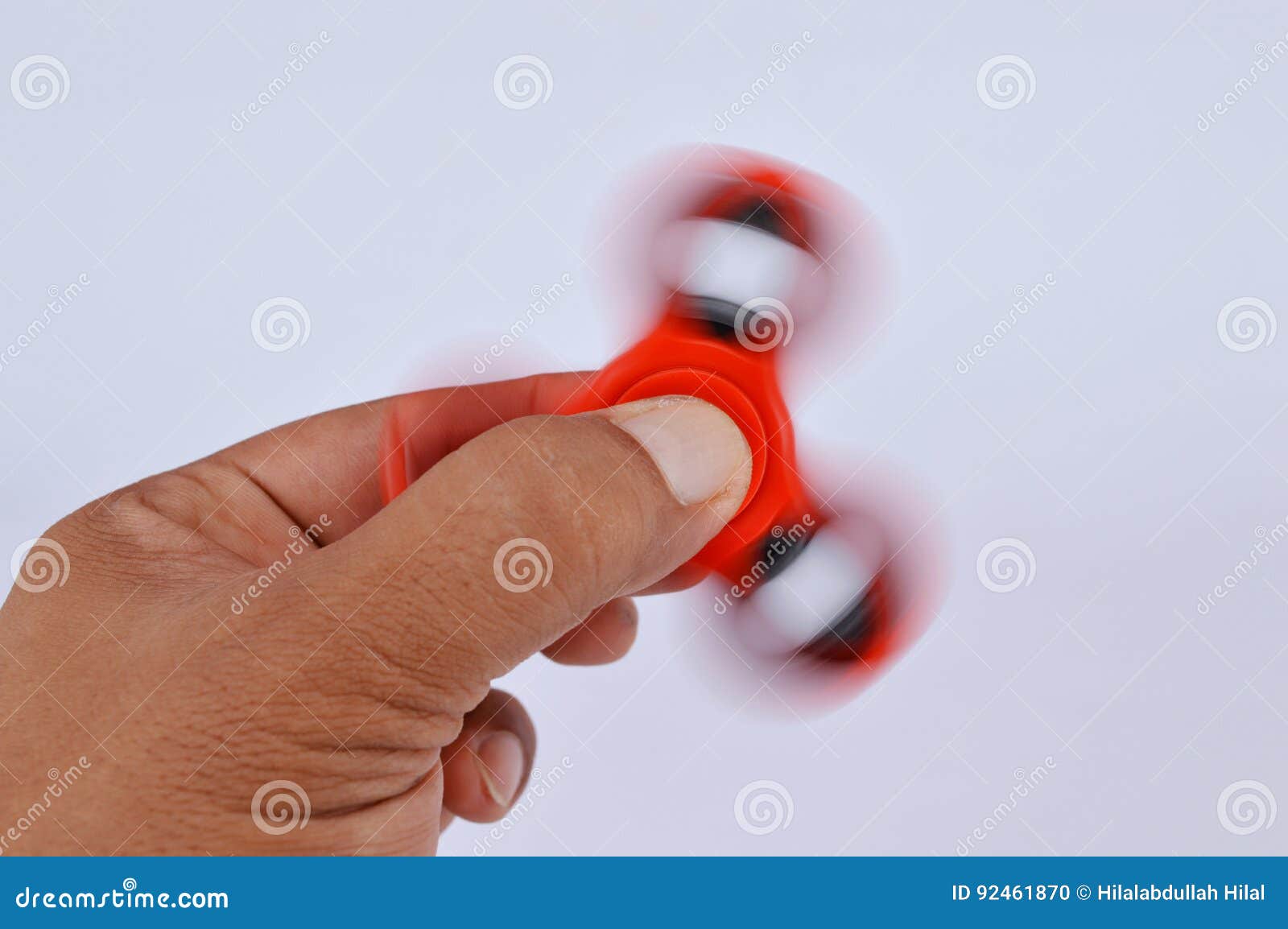 Hand Spinner, Fidgeting Hand Toy Stock Photo - Image of energy ...