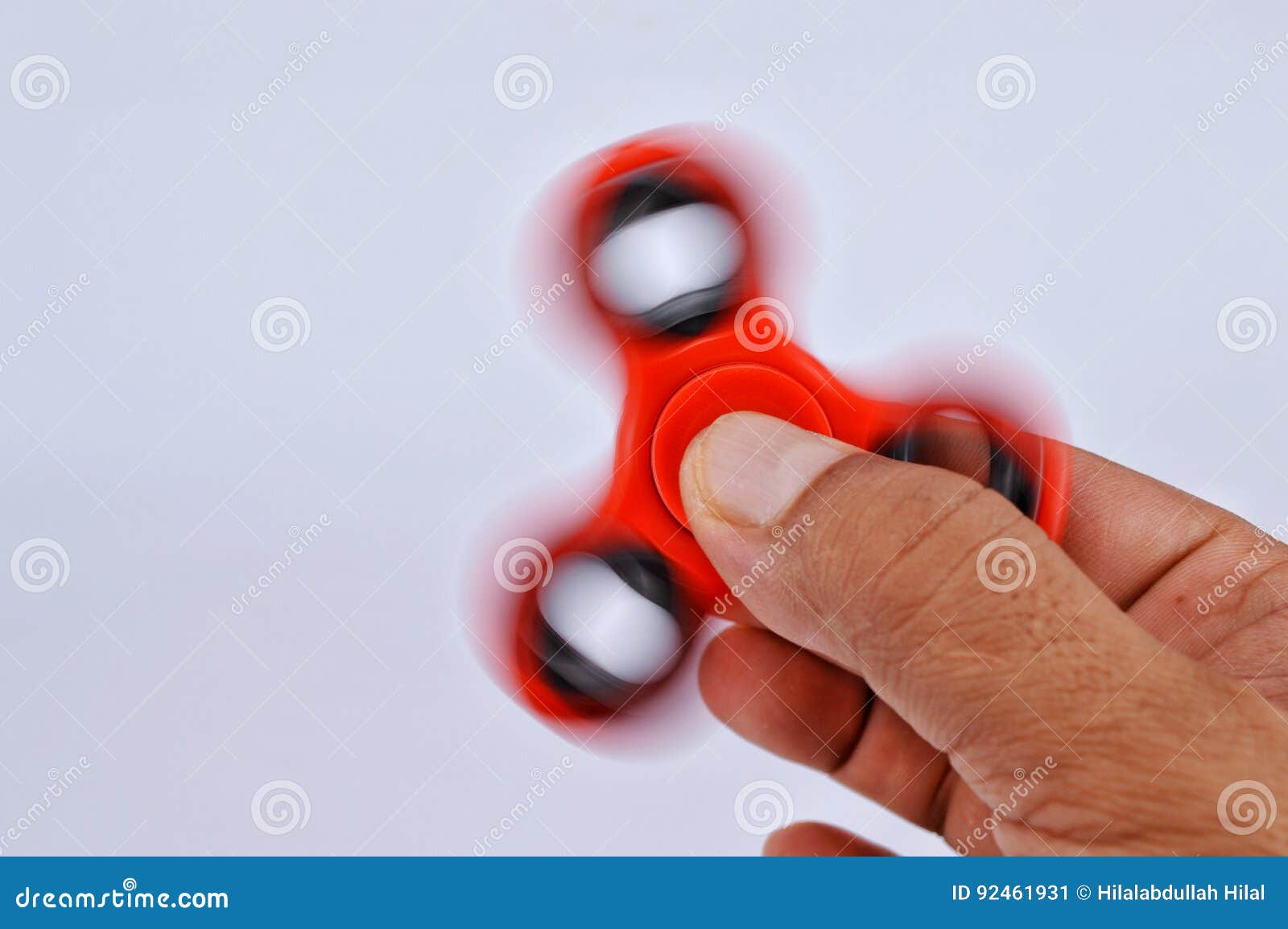 Hand Spinner, Fidgeting Hand Toy Stock Image - Image of white, kids ...
