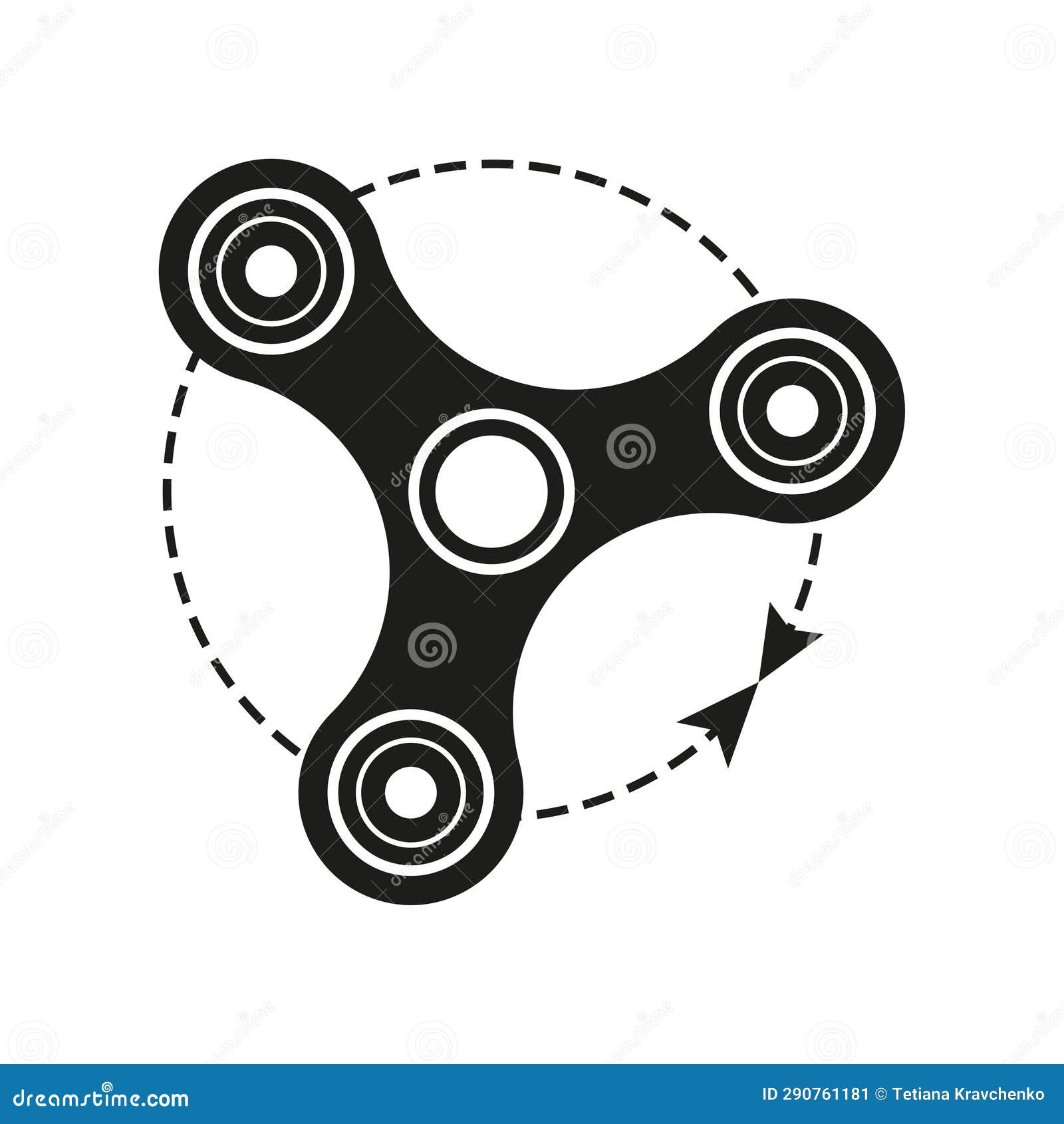 Hand Spinner Toy Icon. Fidget Spinner Icon. Vector Illustration. EPS 10 ...