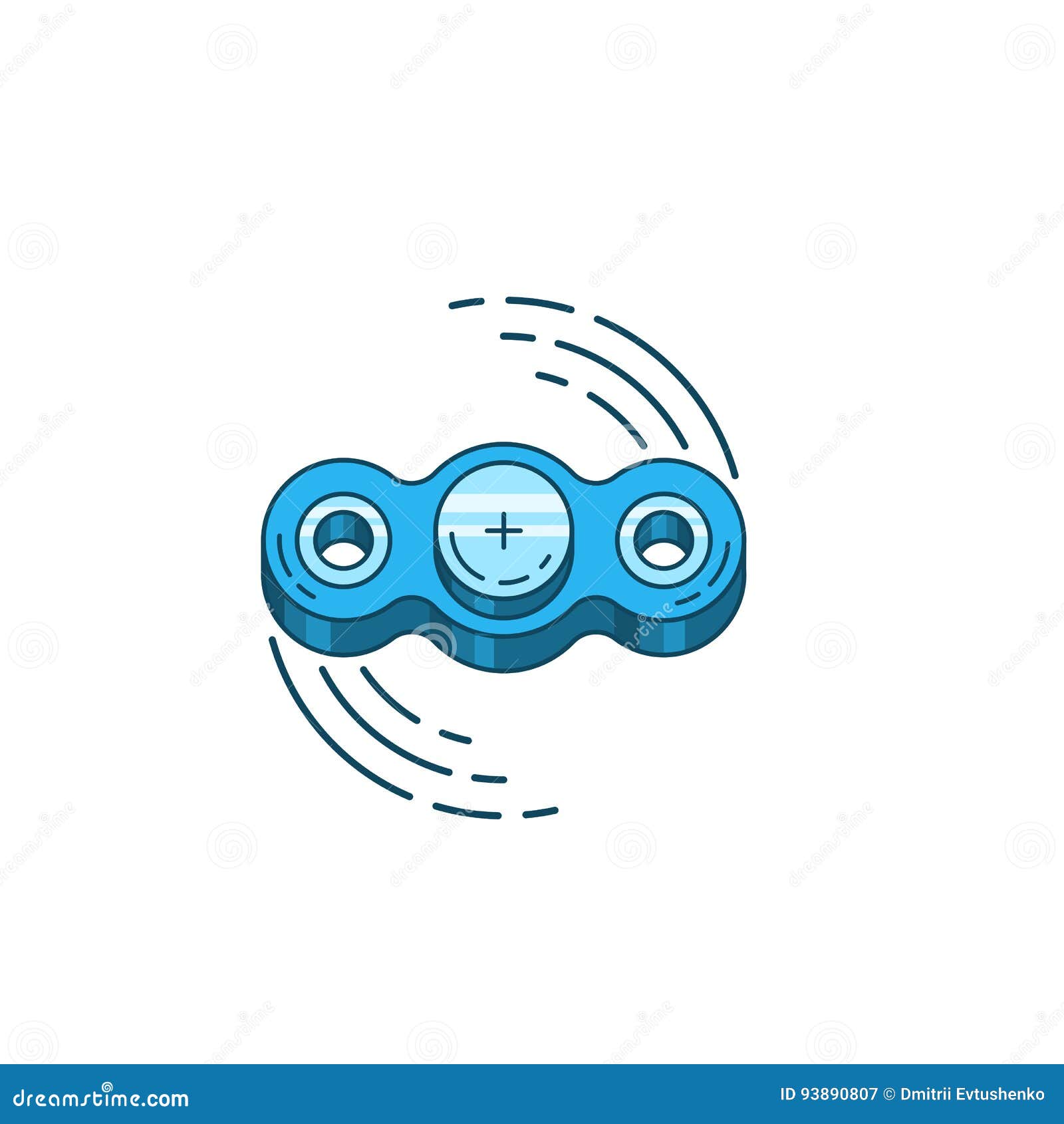 Hand spinner vector stock vector. Illustration of icon - 93890807