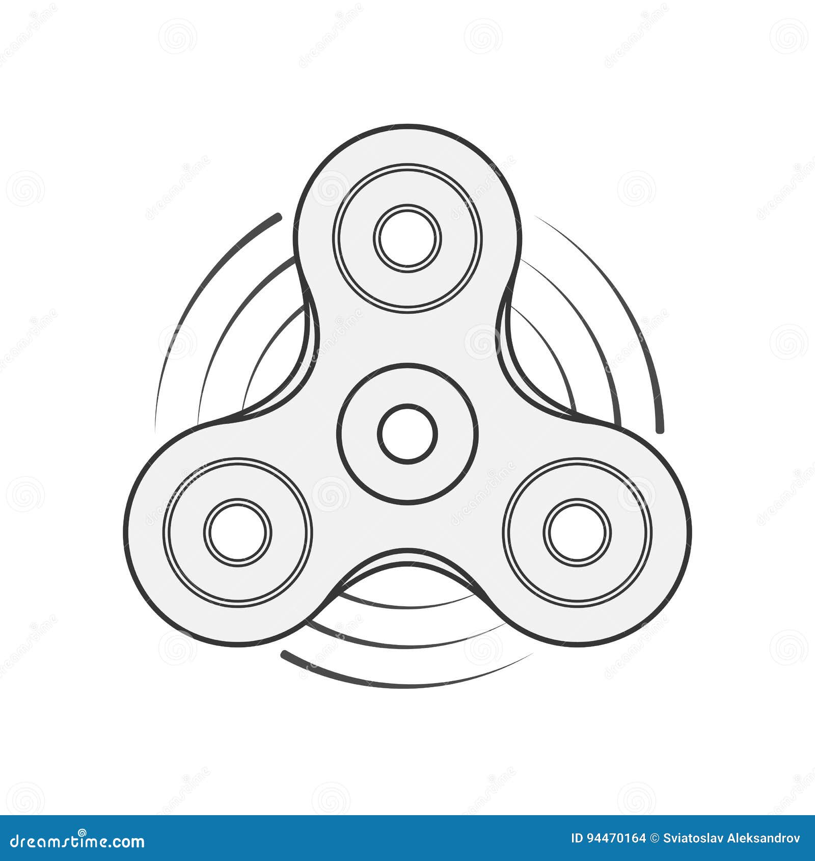 Hand Spinner Vector Template Stock Vector - Illustration of plaything ...