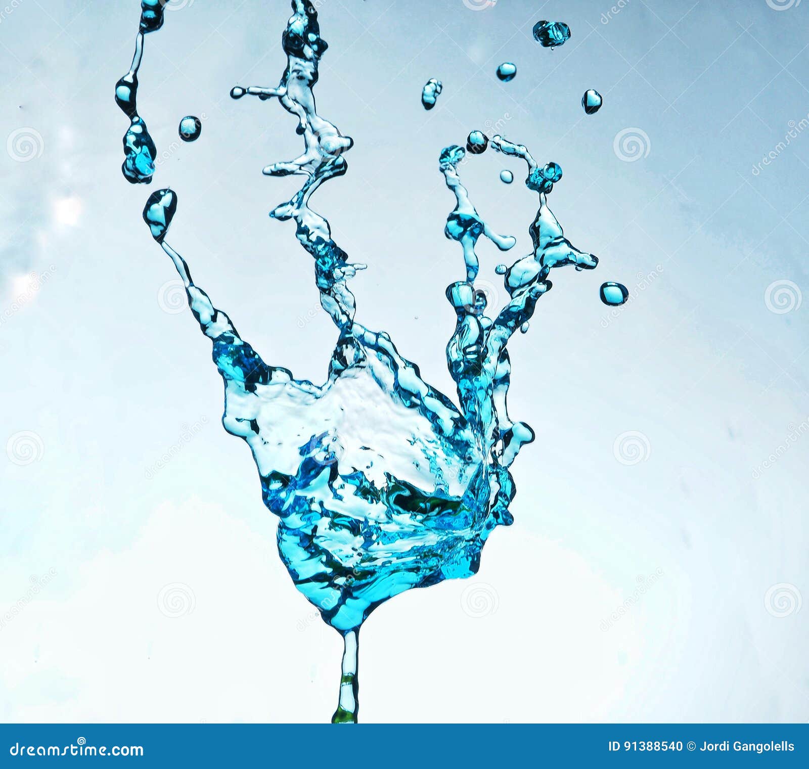 Hand splash stock photo. Image of drops, drink, blue - 91388540