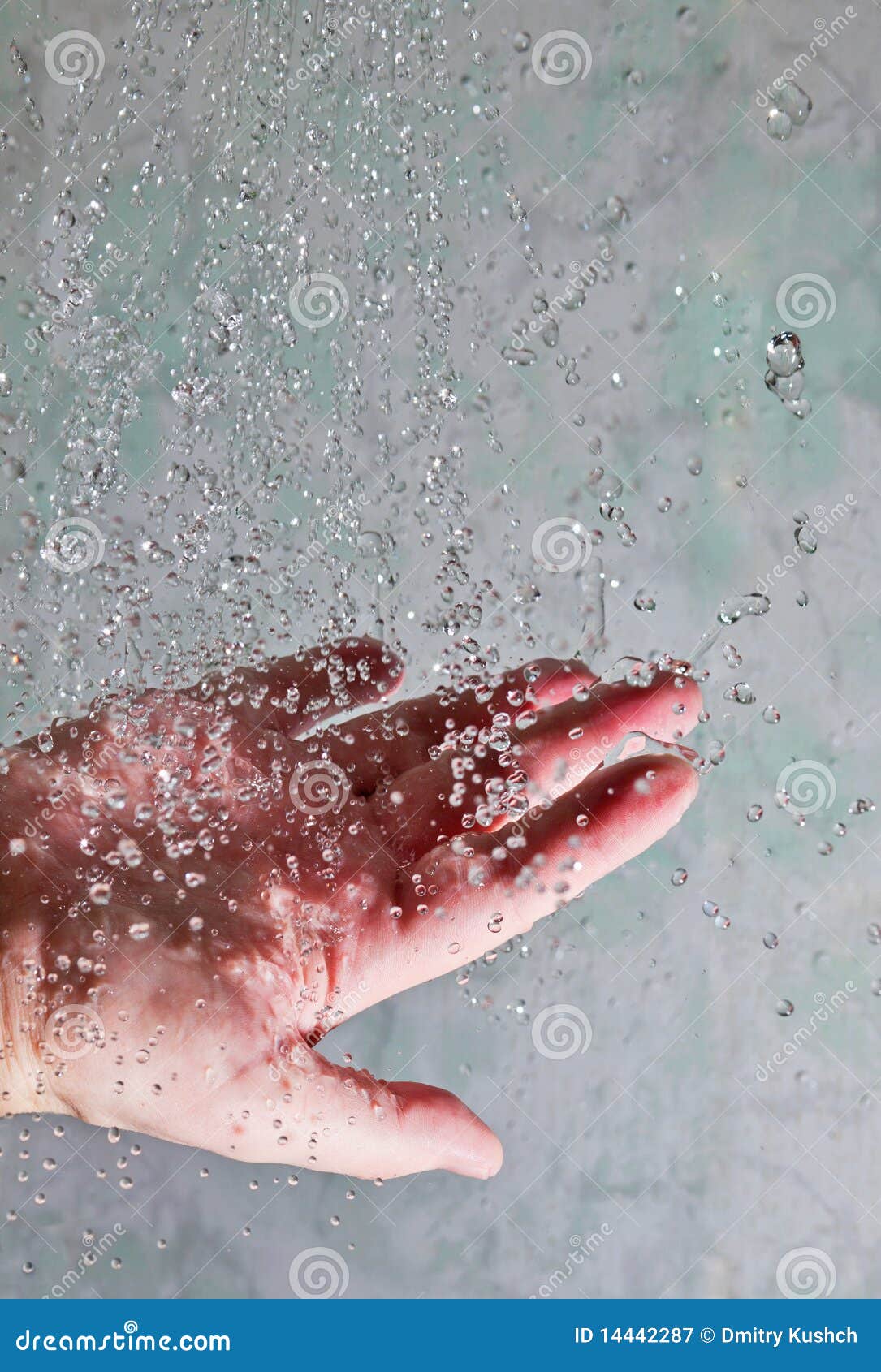 Hand and splashing water stock image. Image of finger - 14442287
