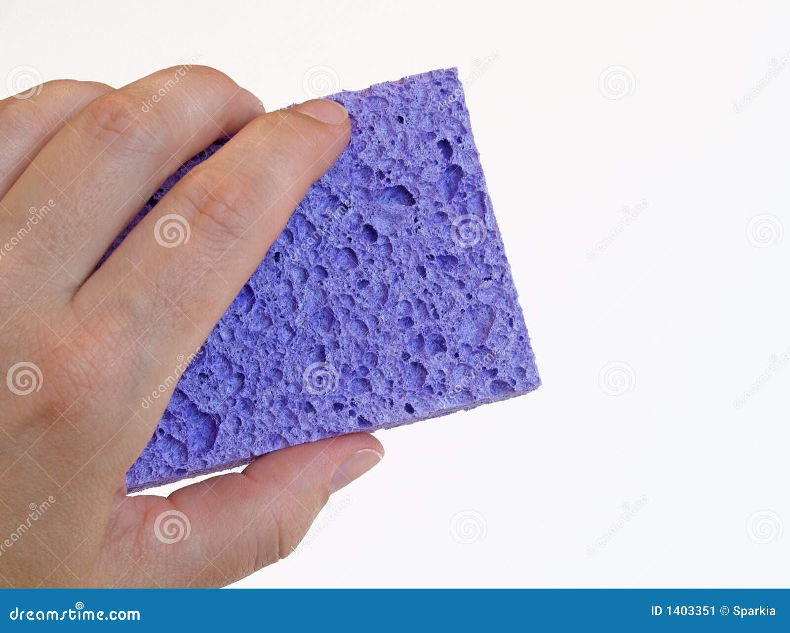 Hand with sponge stock image. Image of cleaning, janitor - 1403351