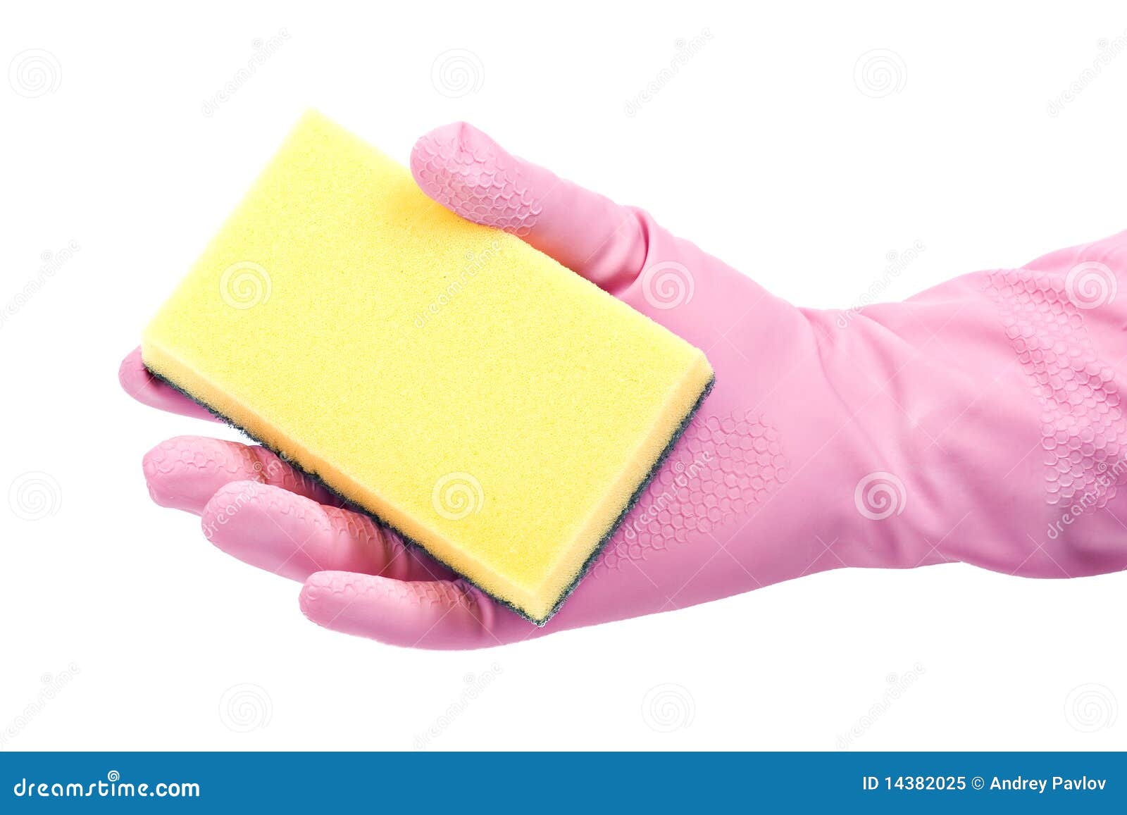 Hand with a sponge stock image. Image of house, isolation - 14382025