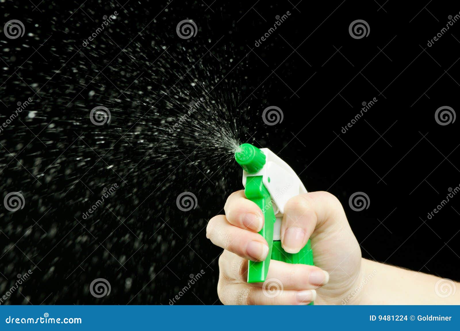Hand and Spray Bottle for Cleaning Up Stock Photo - Image of hygiene ...