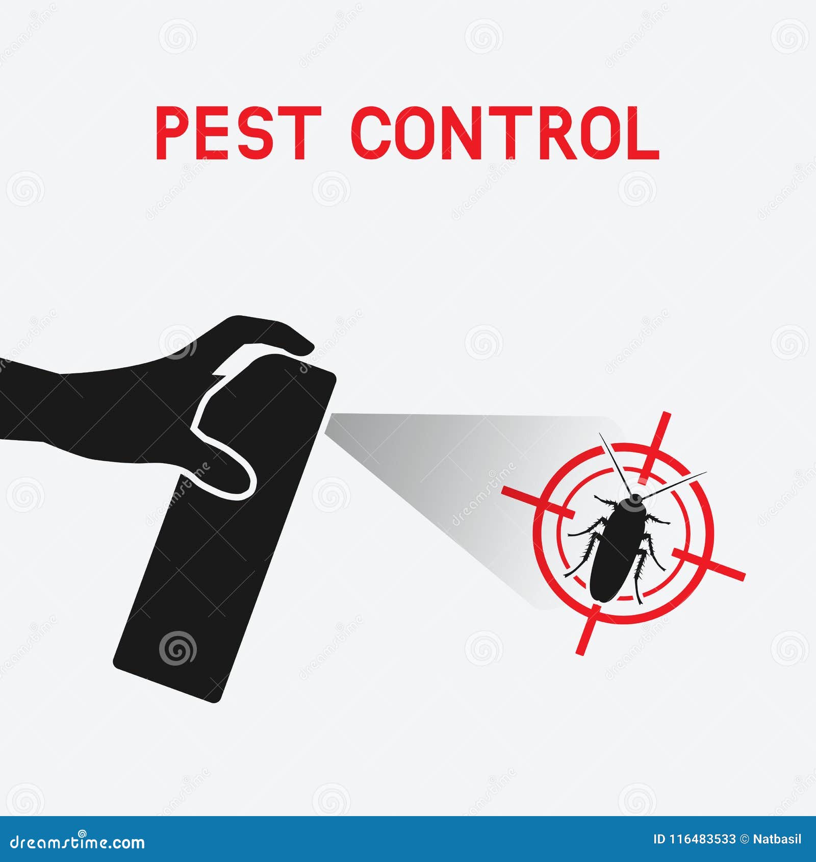 Cockroaches And Stop Cockroach Sign Symbols Design Royalty-Free Stock ...