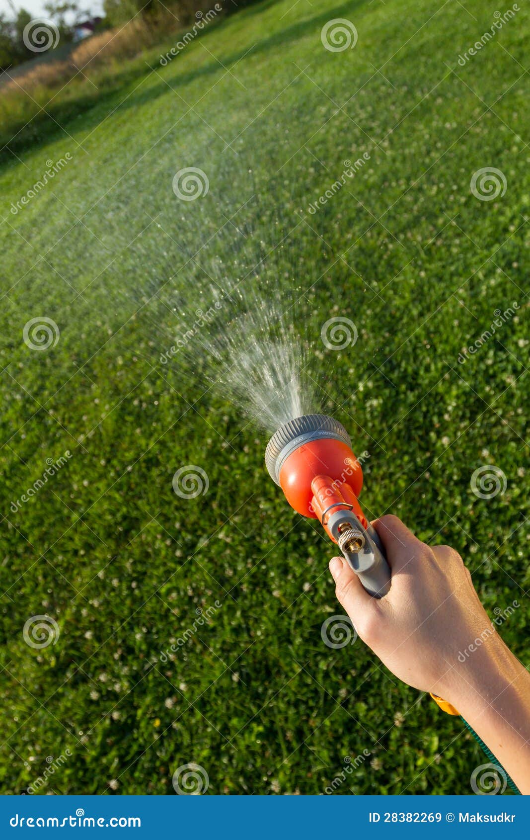 Hand with spray gun stock image. Image of spray, equipment - 28382269