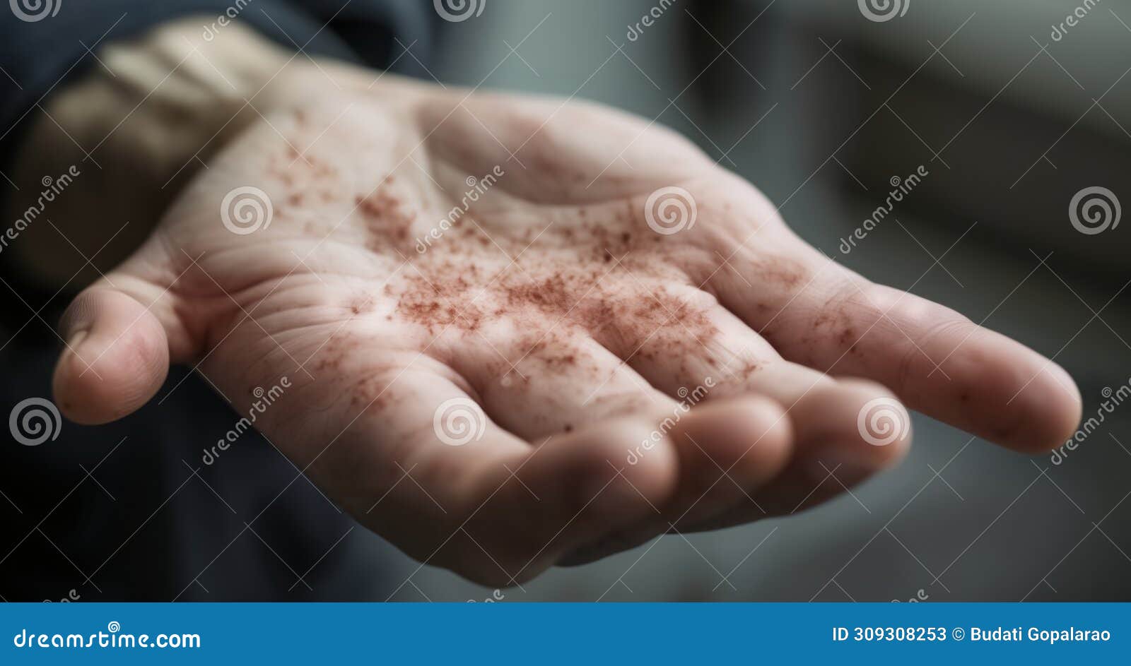 Hand with a Sprinkle of Cinnamon, Ready for Baking Stock Illustration ...