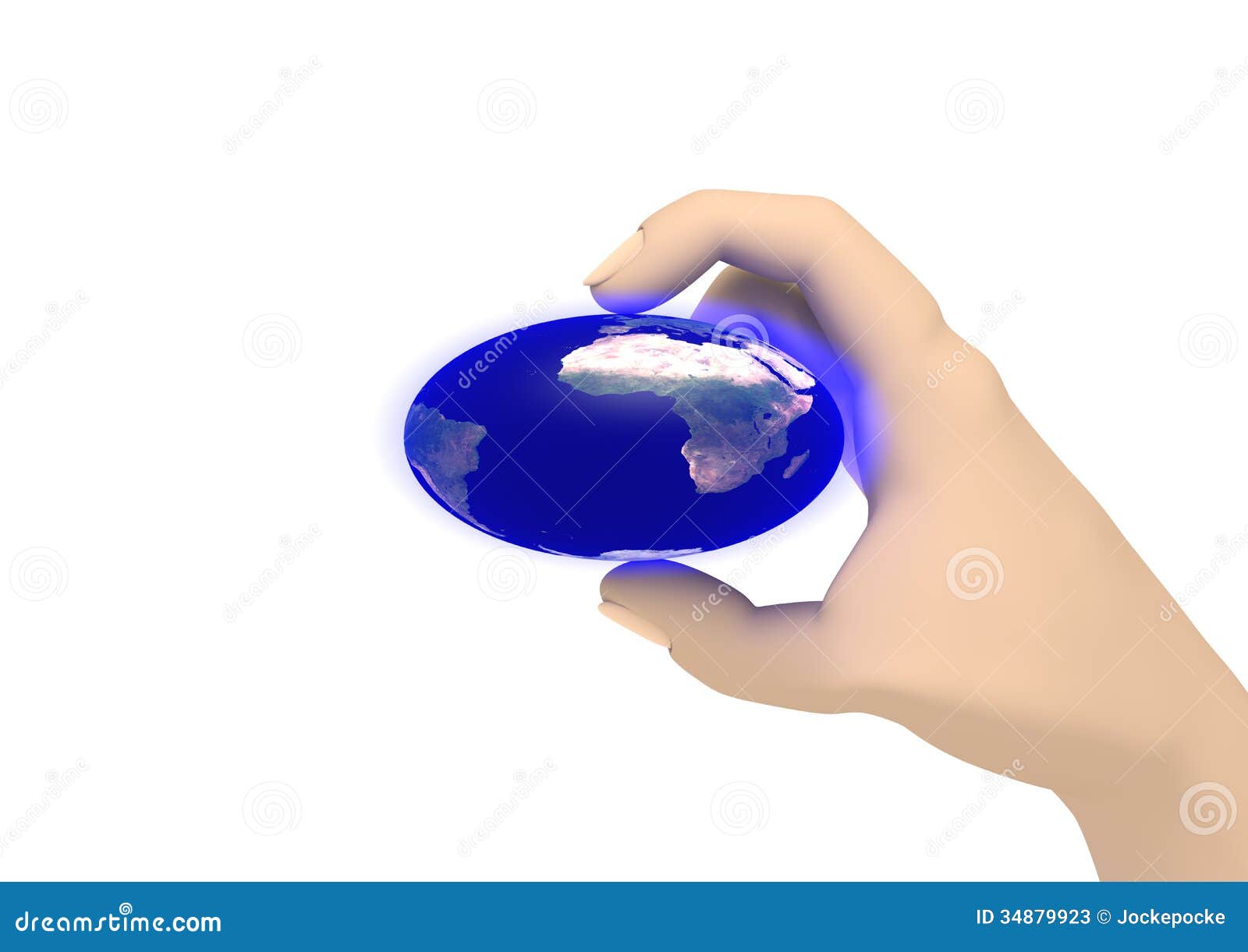 Hand squeeze a earth stock illustration. Illustration of geography ...