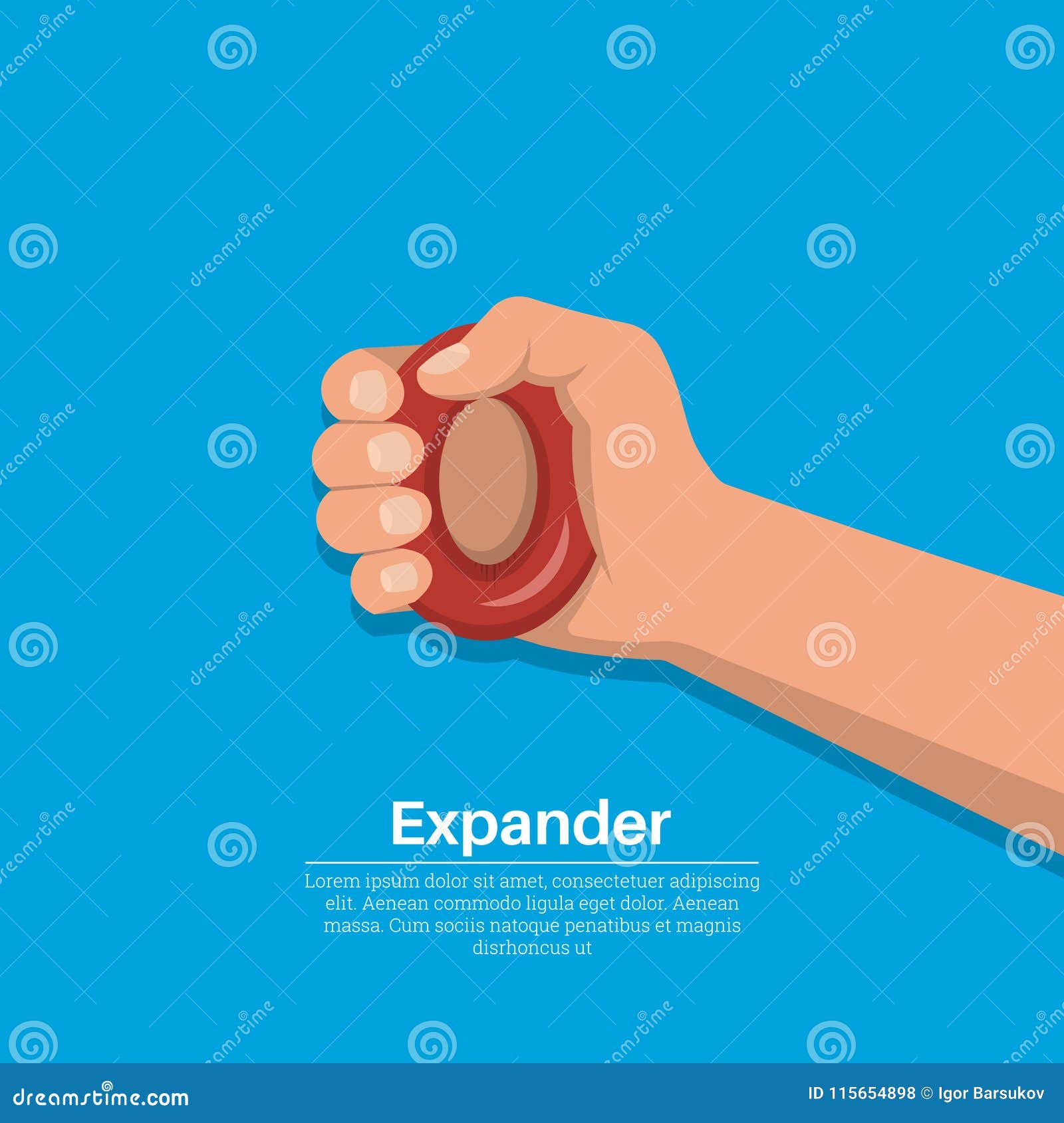 Squeeze Expander Hand Cartoon Vector Illustration | CartoonDealer.com ...