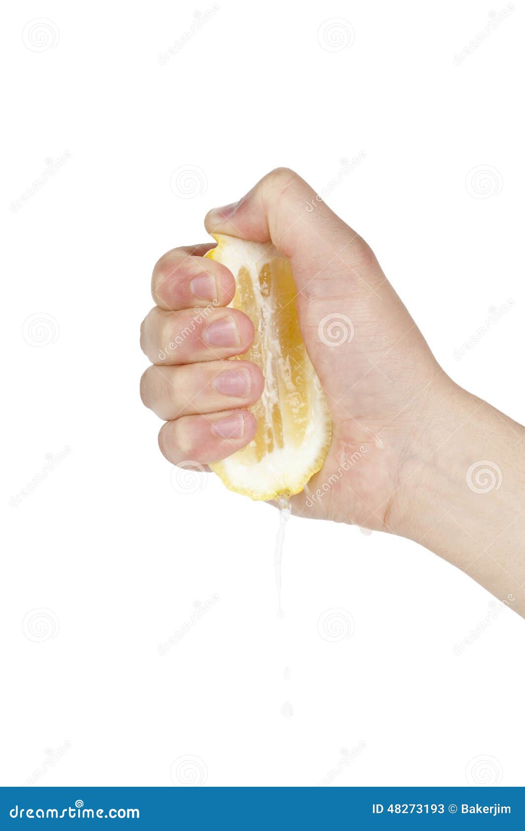 Hand squeezing lemon stock image. Image of citrus, fruit - 48273193