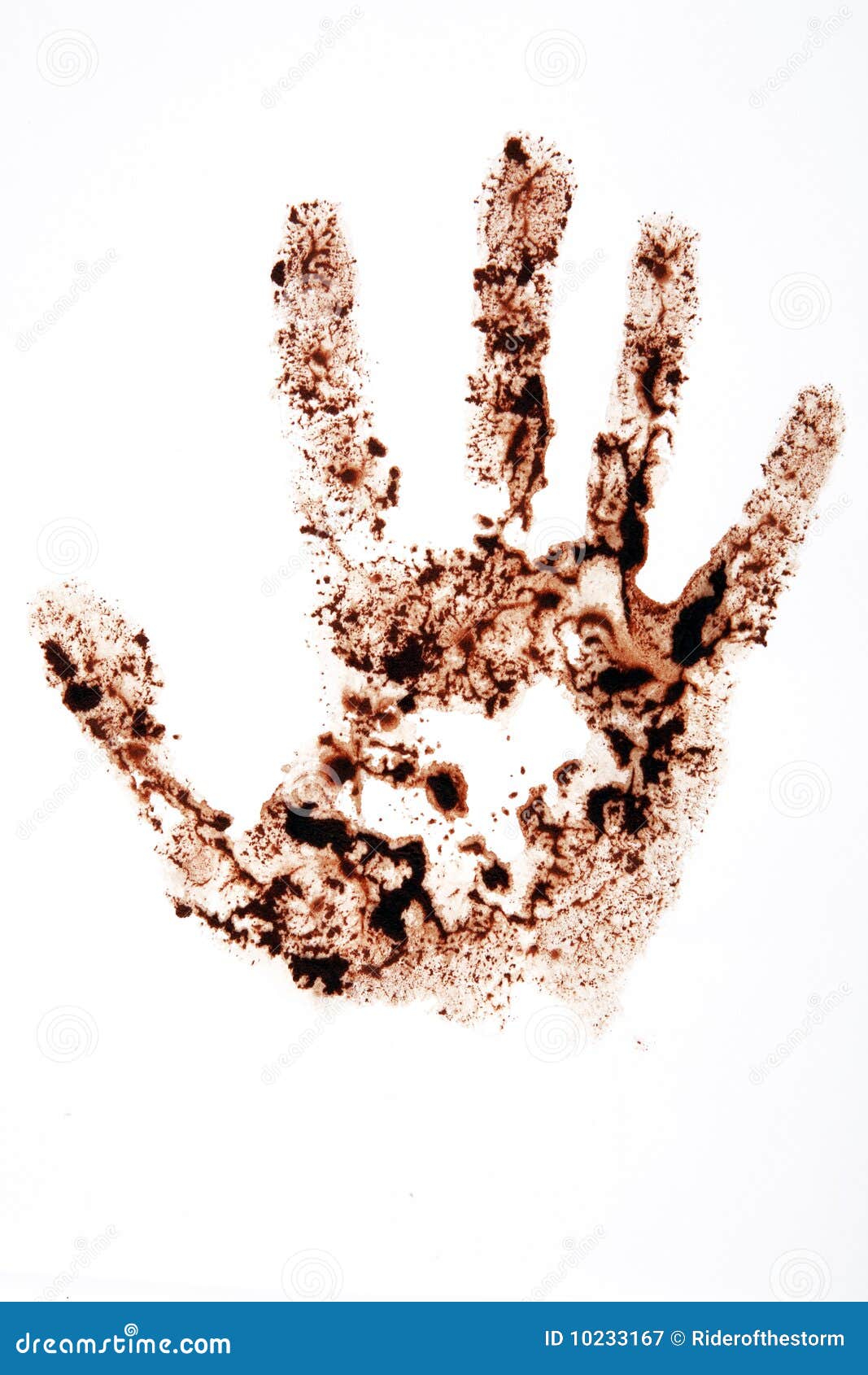 Hand stain stock illustration. Illustration of blank - 10233167