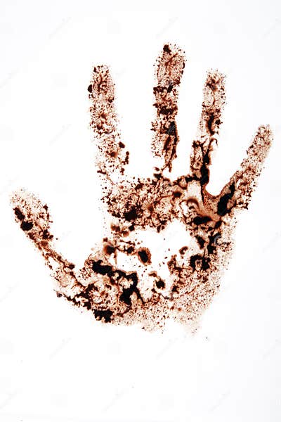 Hand stain stock illustration. Illustration of blank - 10233167