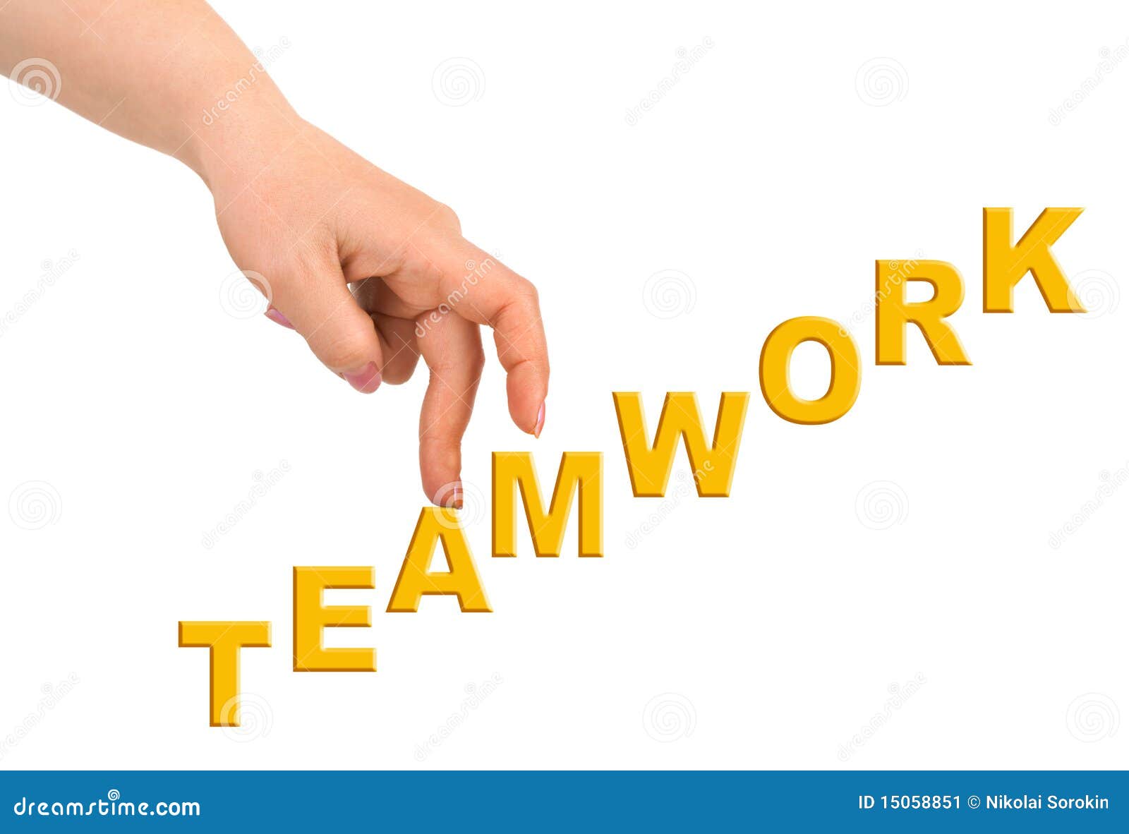 Teamwork As Stairs To Reach Out To The Heavenly Gate For Reward ...