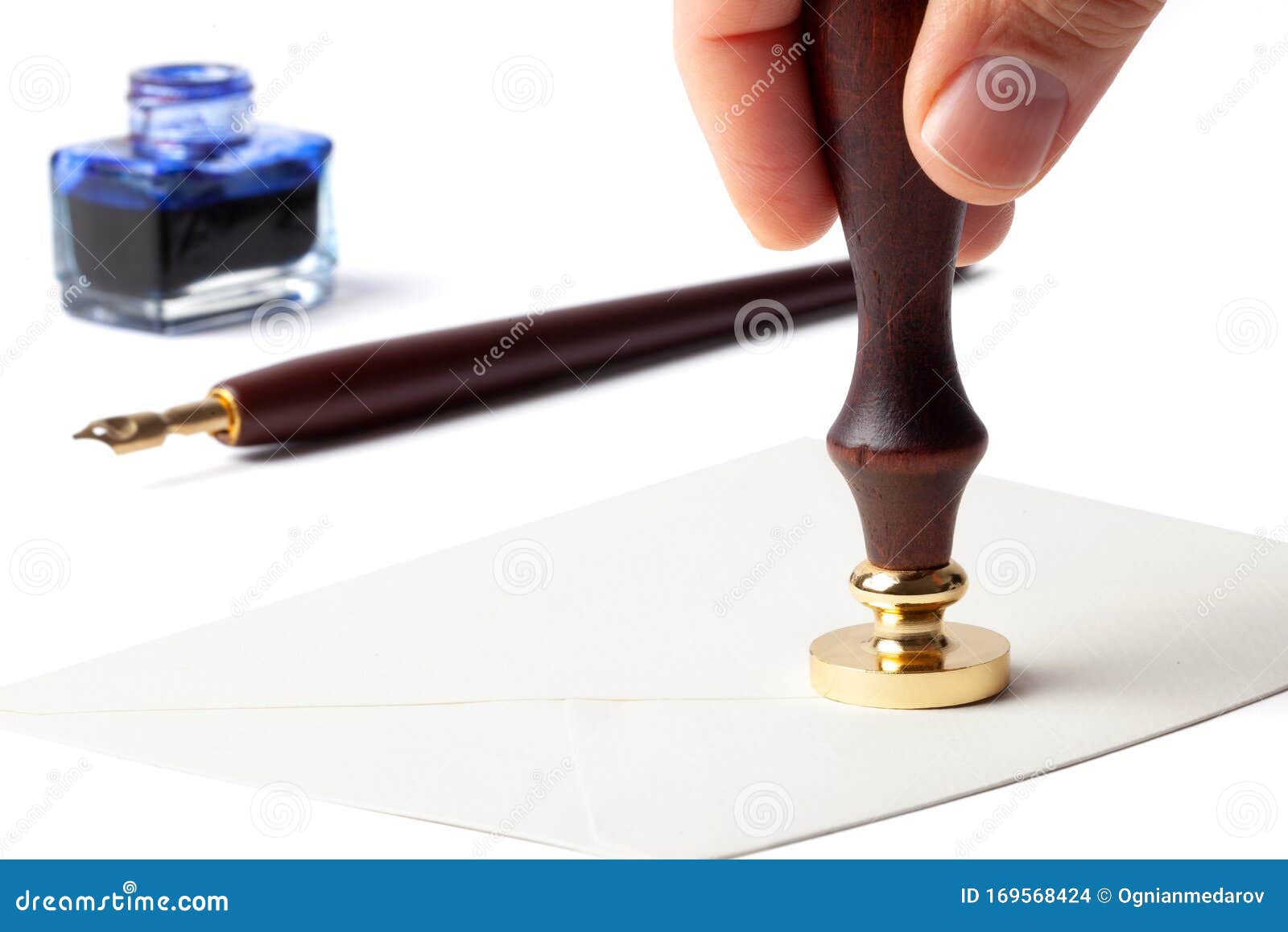 Hand With Stamp Royalty-Free Stock Photo | CartoonDealer.com #11813991