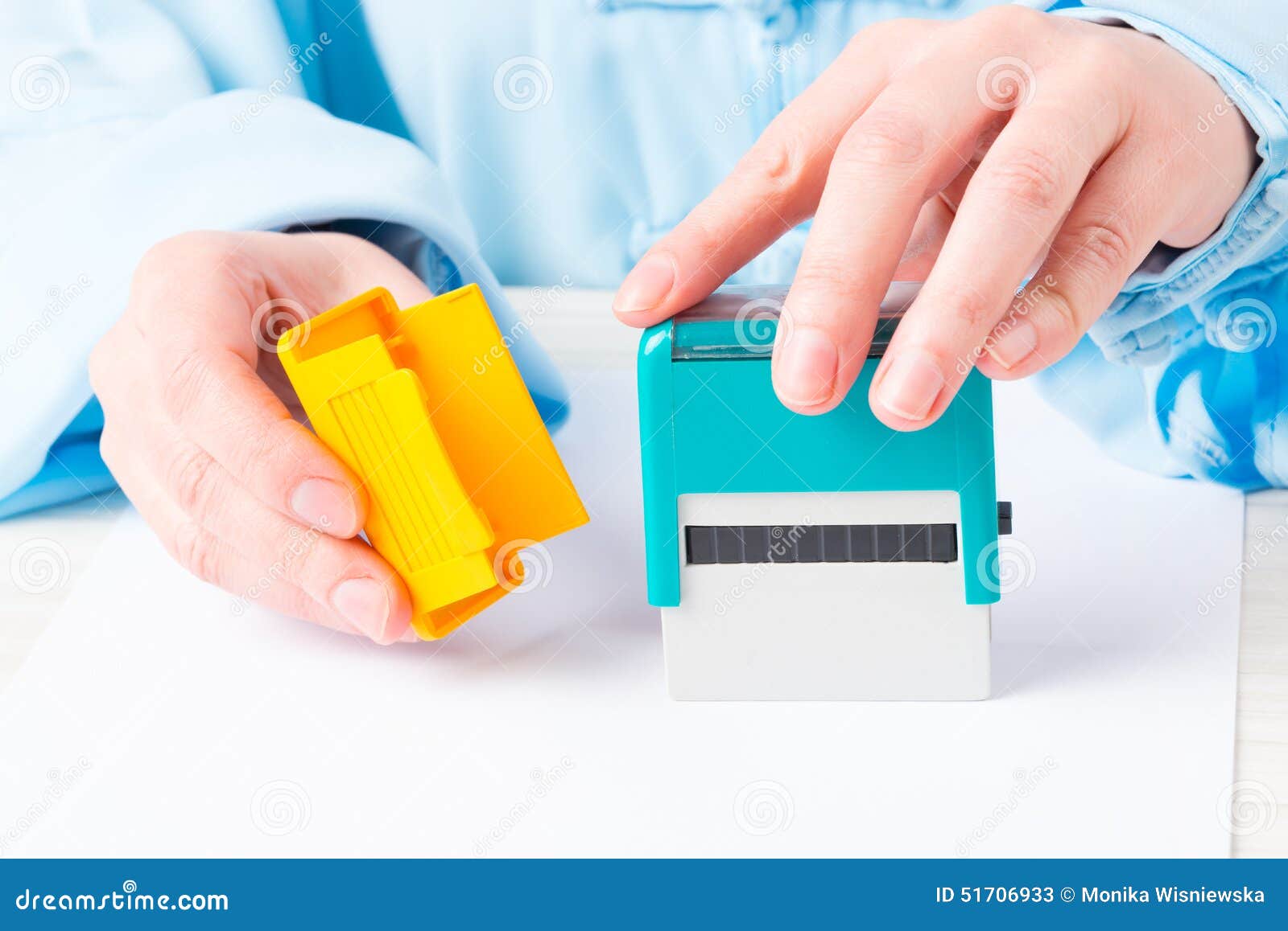 Hand with stamp stock image. Image of paper, concept - 51706933