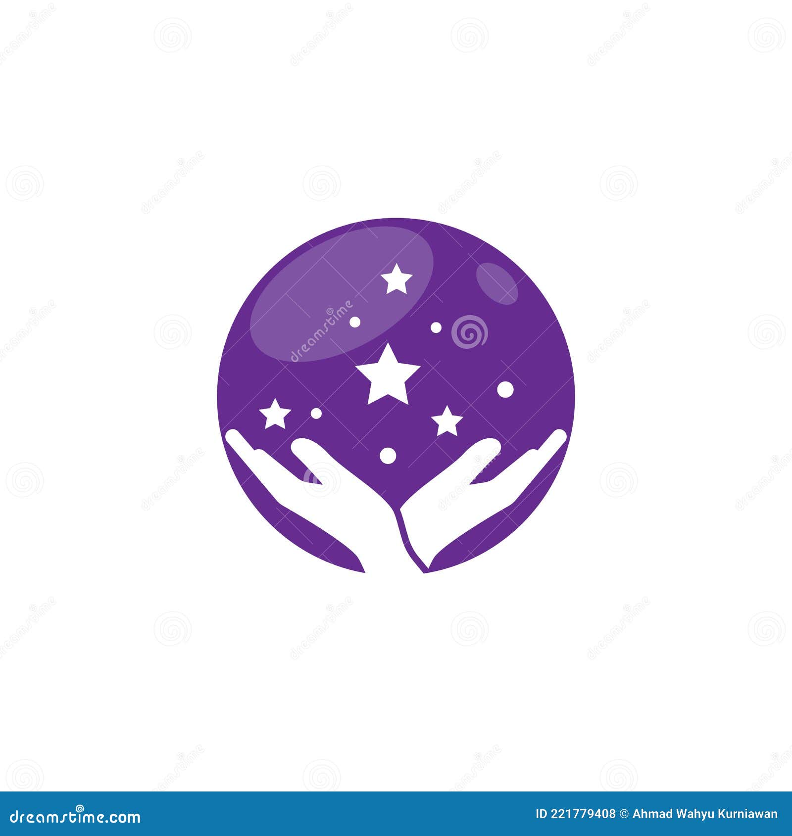 Hand and star stock vector. Illustration of achievement - 221779408