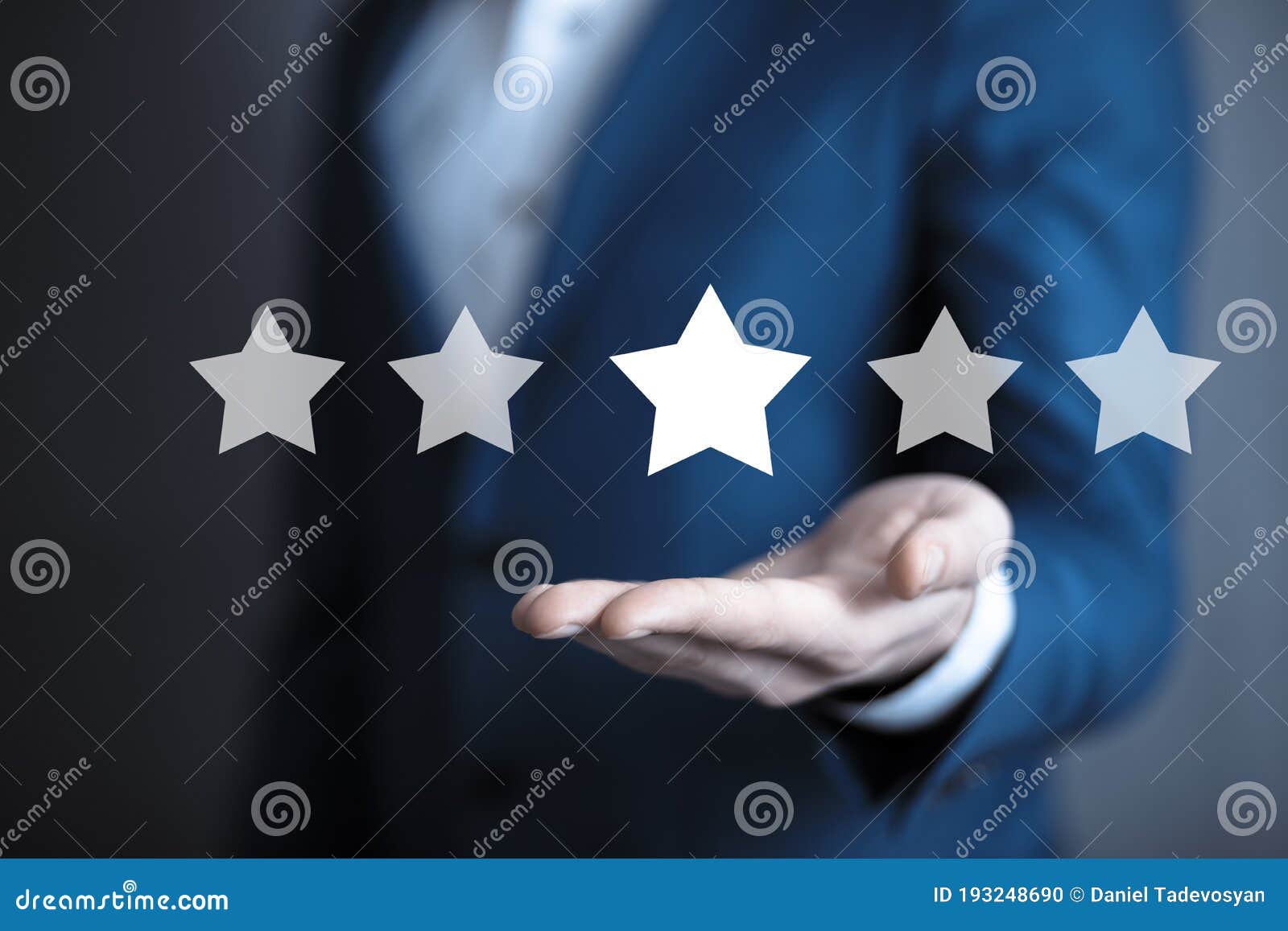 Hand stars in screen stock photo. Image of concept, sign - 193248690