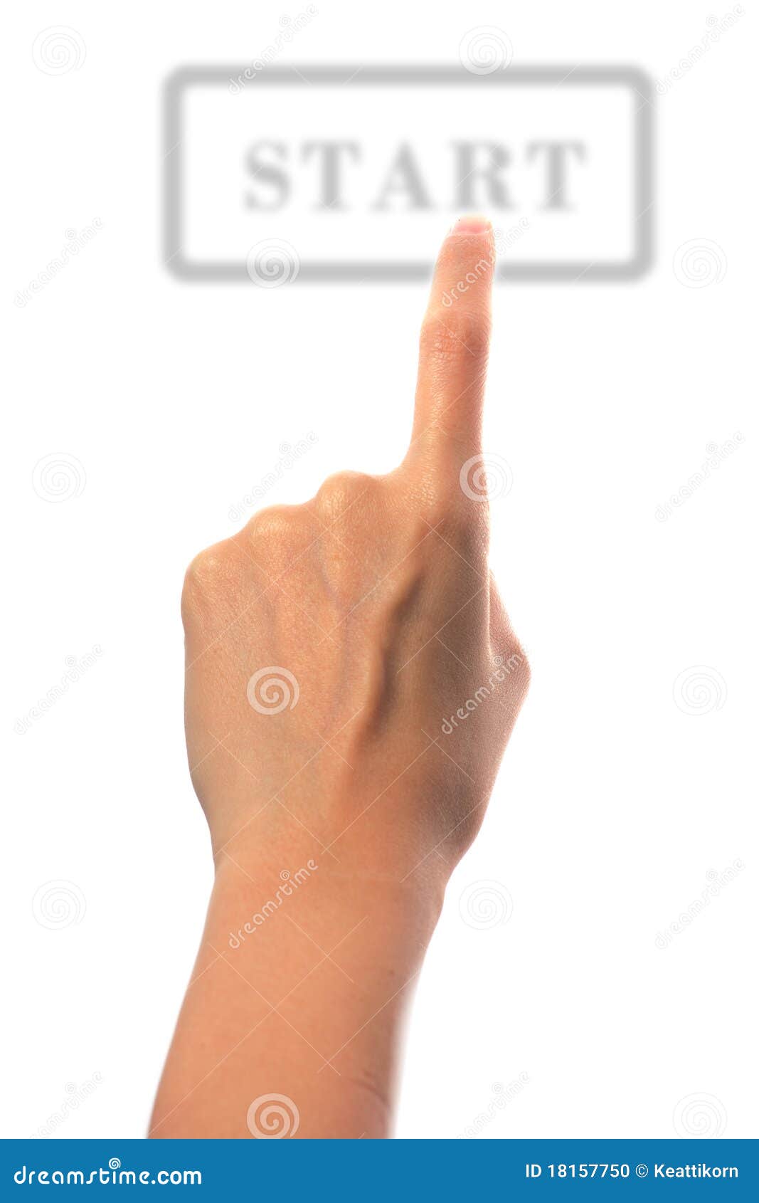 Hand Start stock photo. Image of pointing, concepts, concept - 18157750