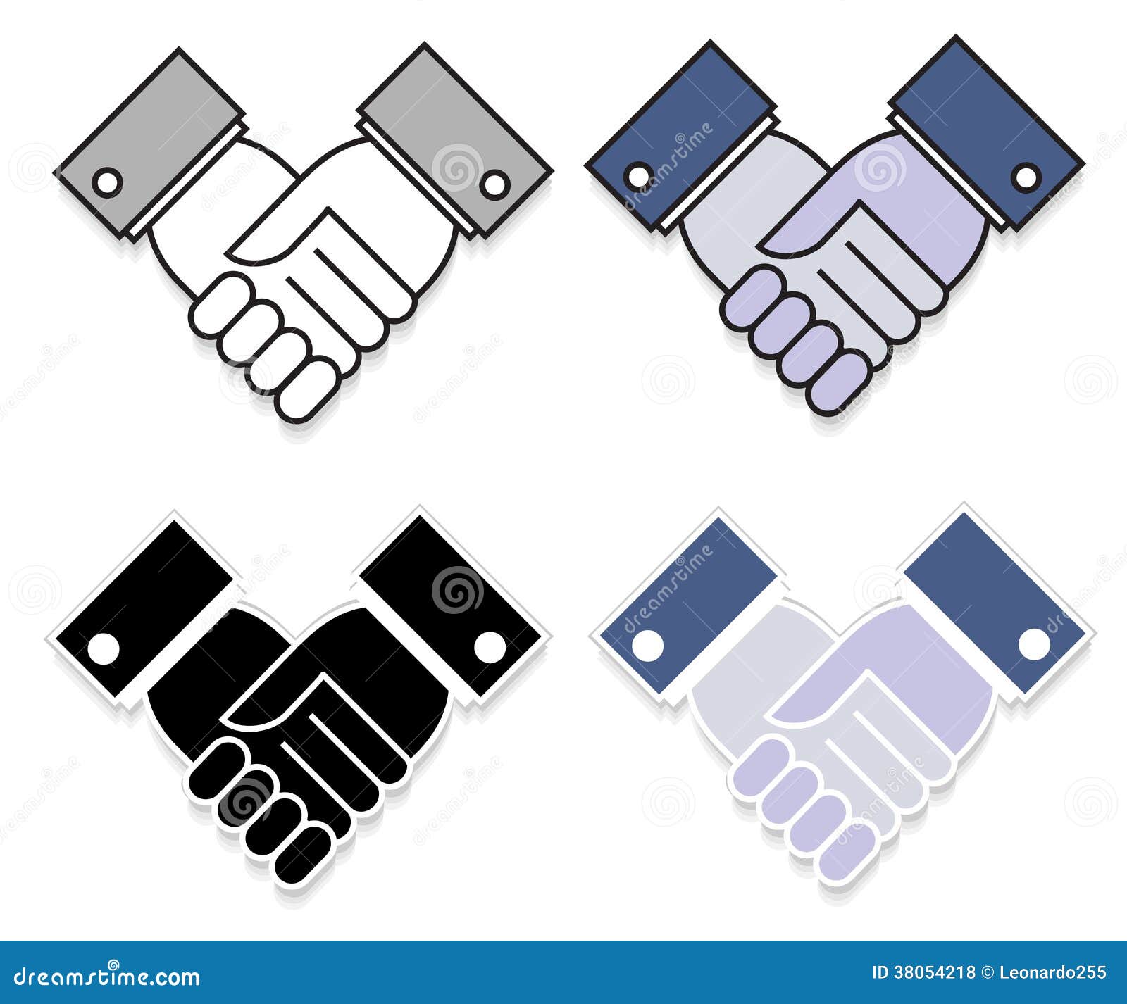 Hand sticker shake stock vector. Illustration of adult - 38054218