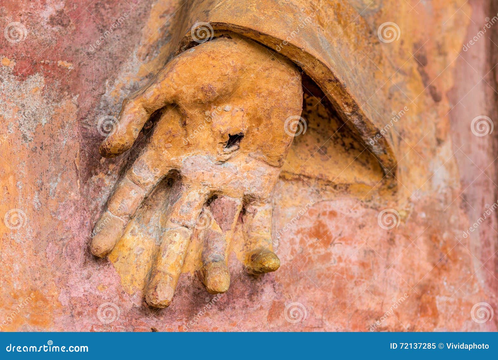 Hand with stigmata stock image. Image of sacrifice, saint - 72137285