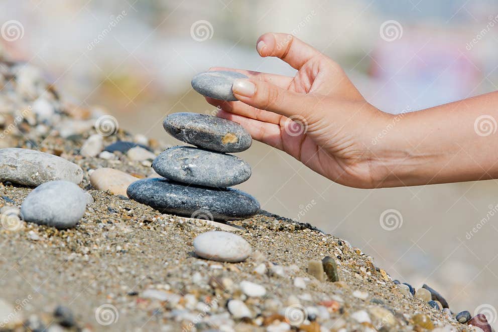 Hand with a stone stock photo. Image of sharp, building - 25606700