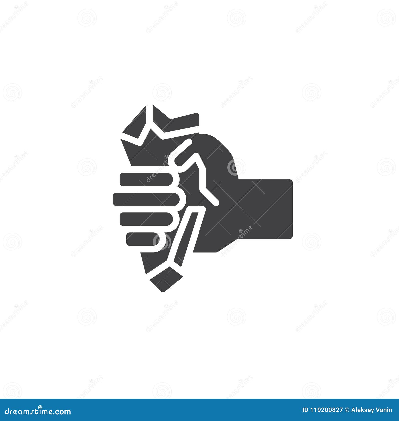 Hand with Stone Axe Vector Icon Stock Vector - Illustration of solid ...