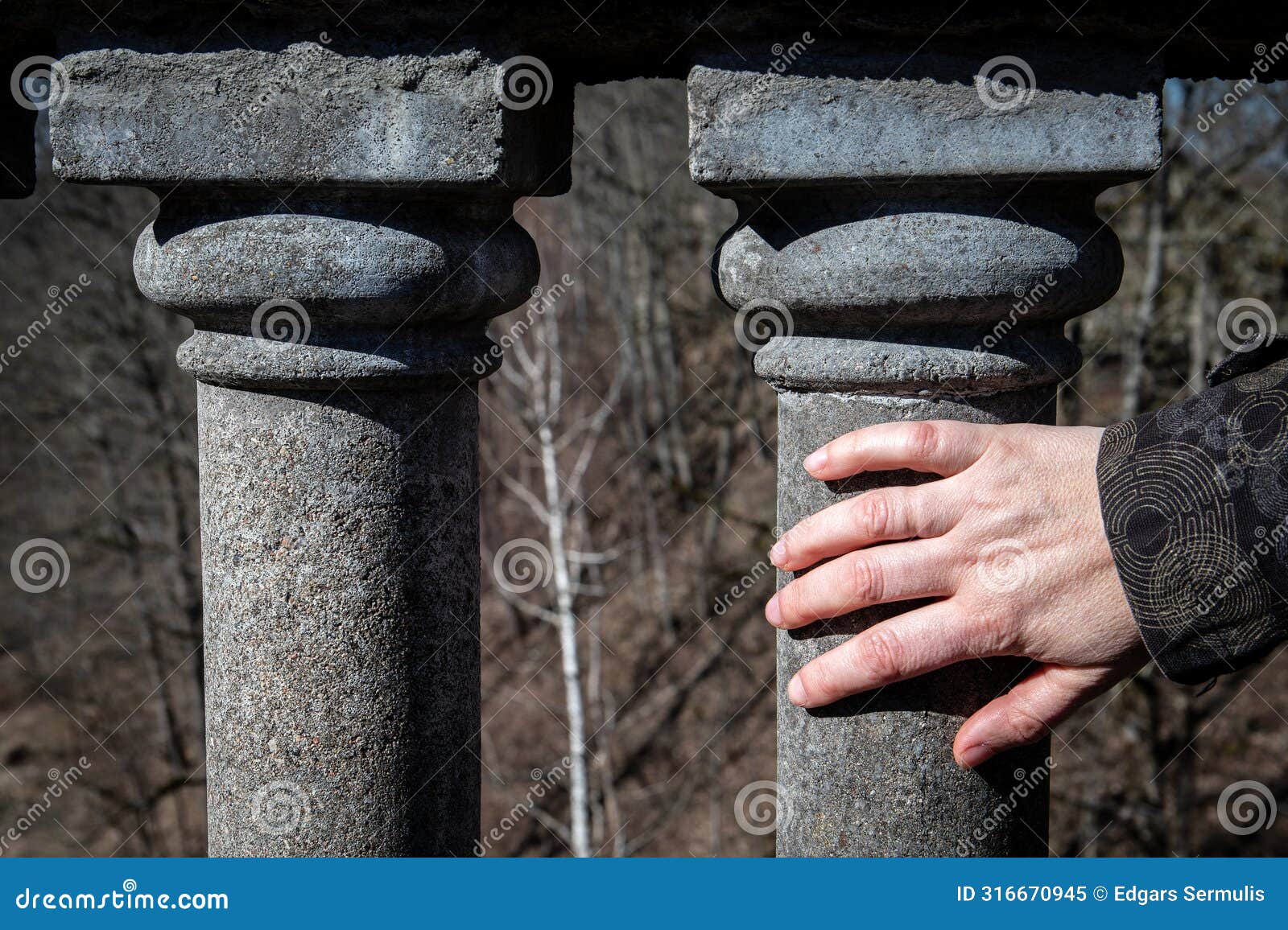 Hand on Stone Pillar, Exploring the Constructs of Architectural Element ...