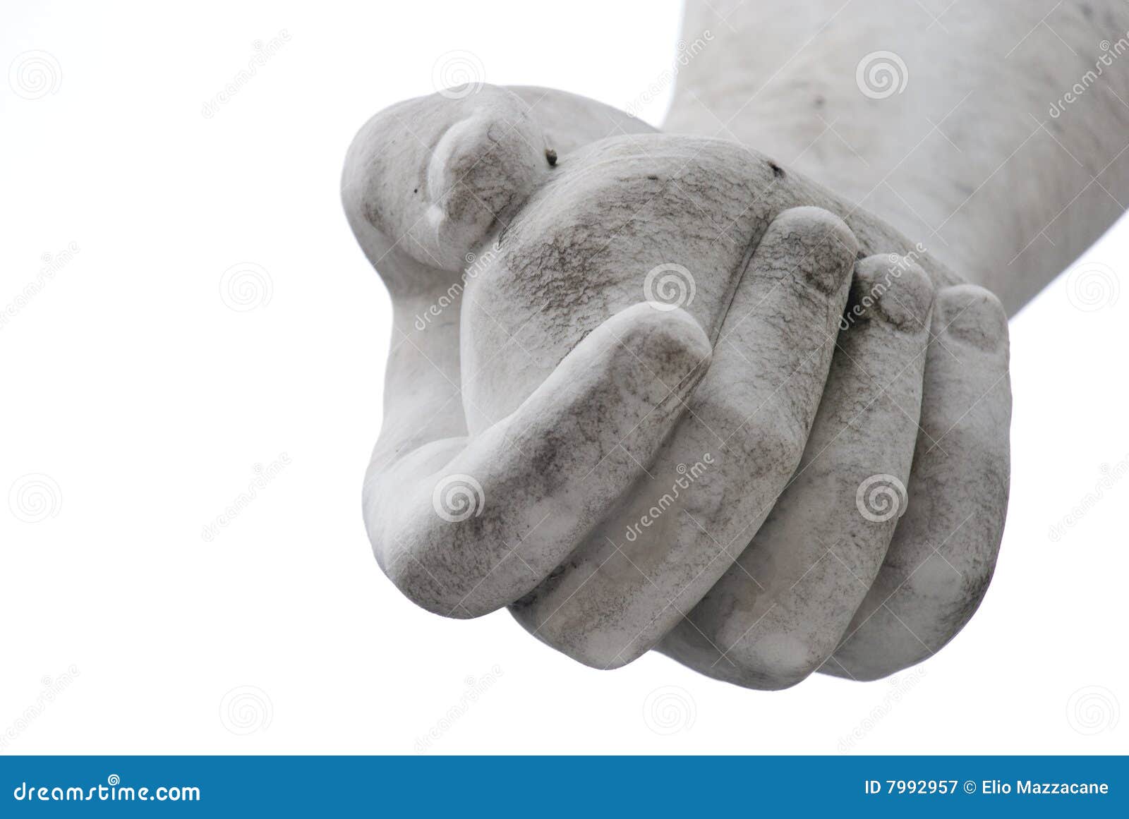 Hand with a Stone on a White Background Stock Image - Image of rome ...