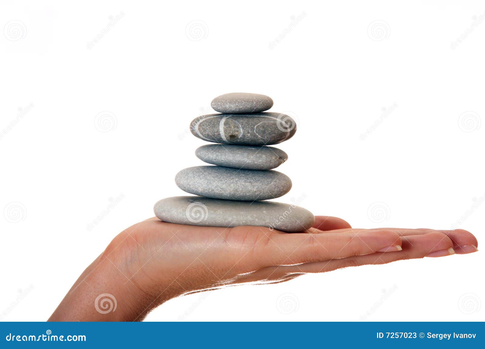 Hand and stones stock image. Image of care, calm, pink - 7257023