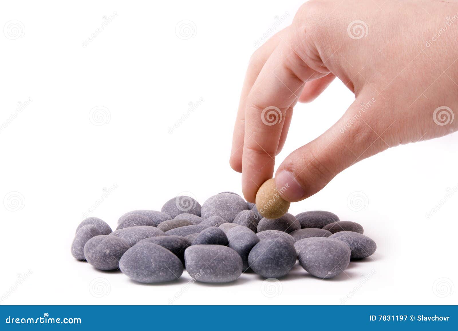 Hand with stones stock image. Image of contemplation, simplicity - 7831197