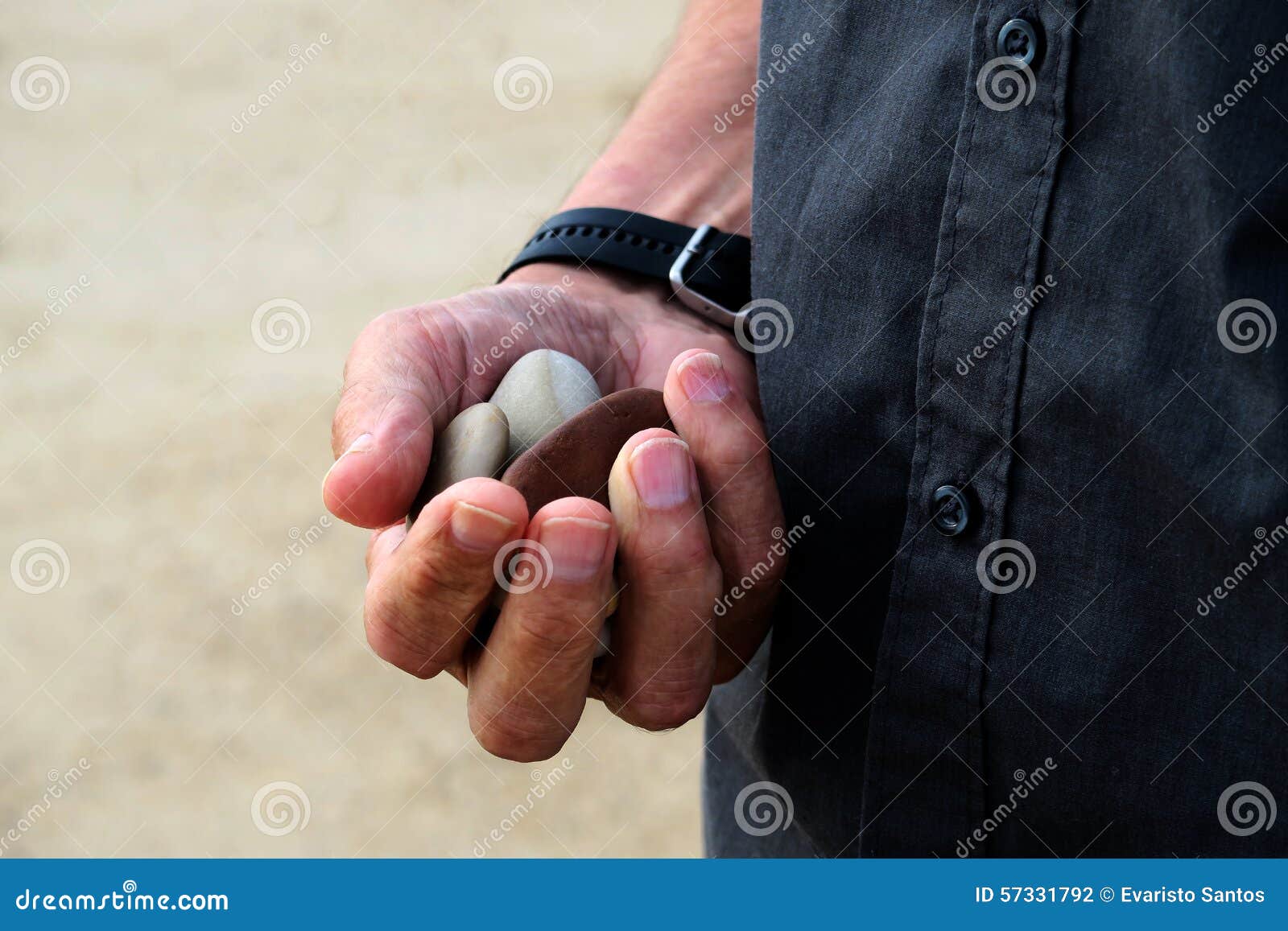 Hand with stones stock photo. Image of nature, souvenir - 57331792