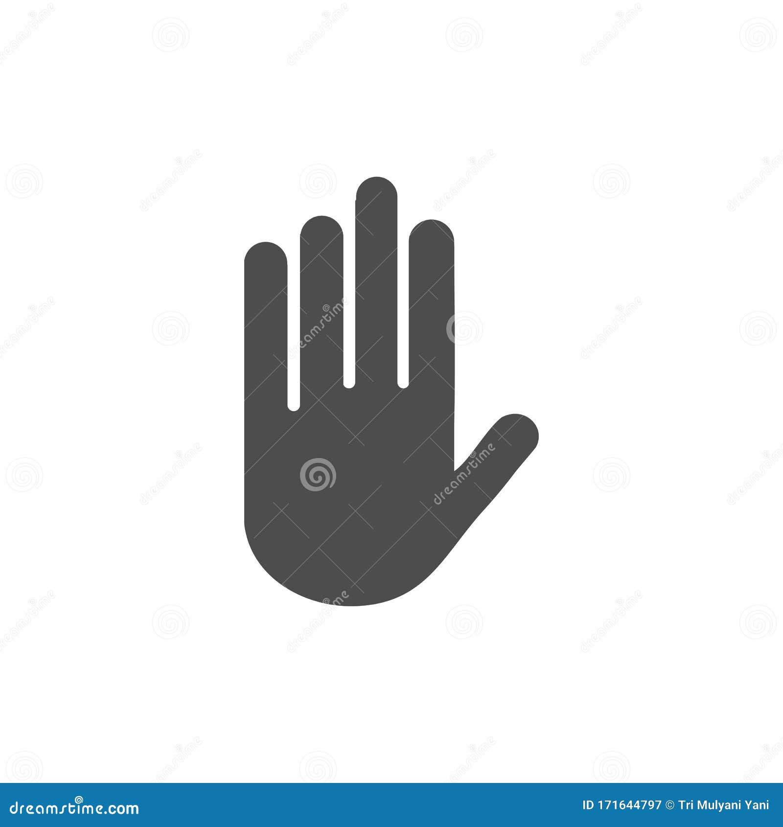 Hand Stop Icon Vector Design Symbol Stock Vector - Illustration of ...