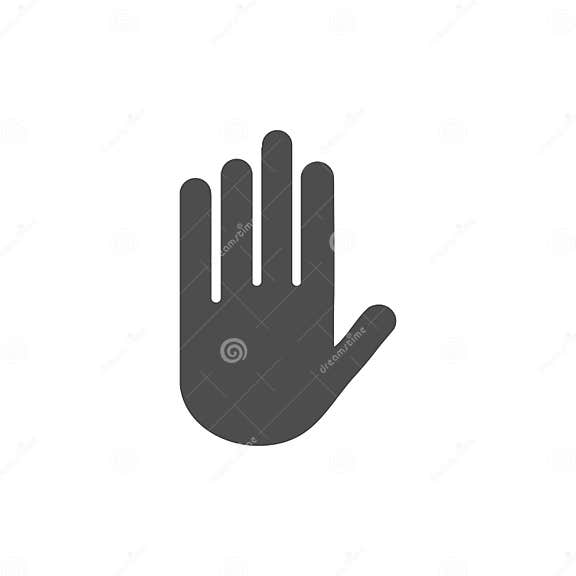 Hand Stop Icon Vector Design Symbol Stock Vector - Illustration of ...