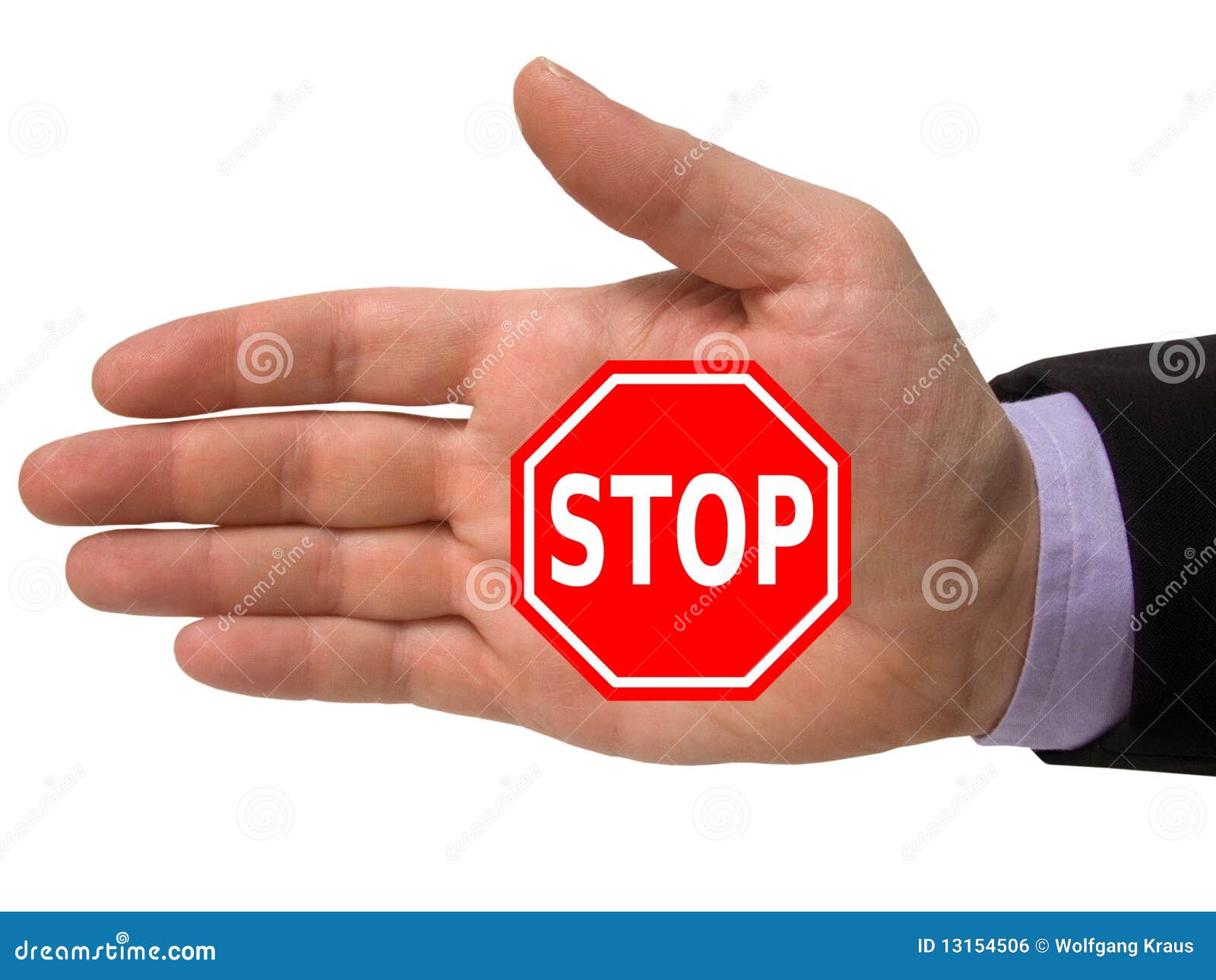 Hand with stop sign stock photo. Image of road, hexagon - 13154506