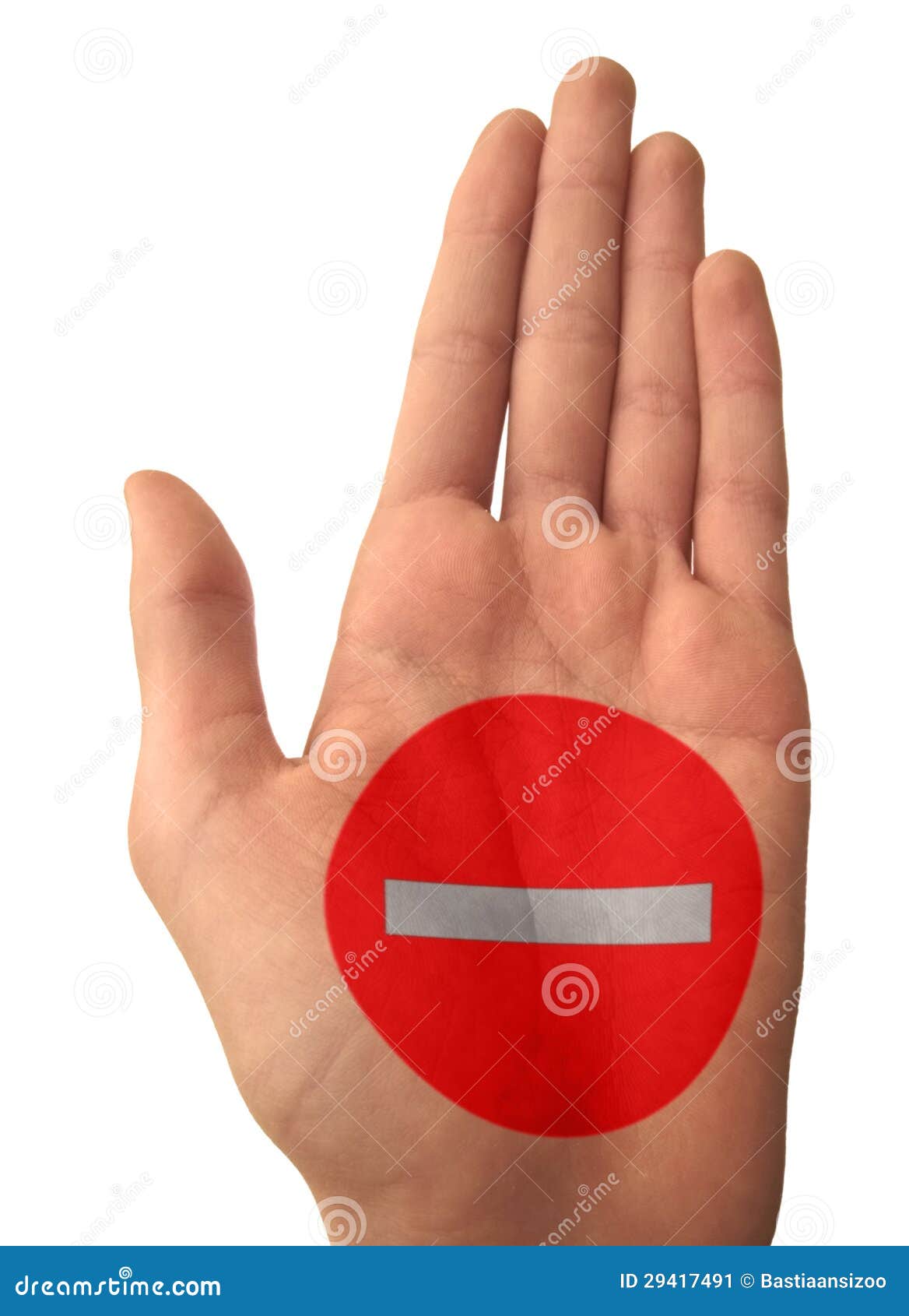 Hand with Stop Sign stock image. Image of female, background - 29417491