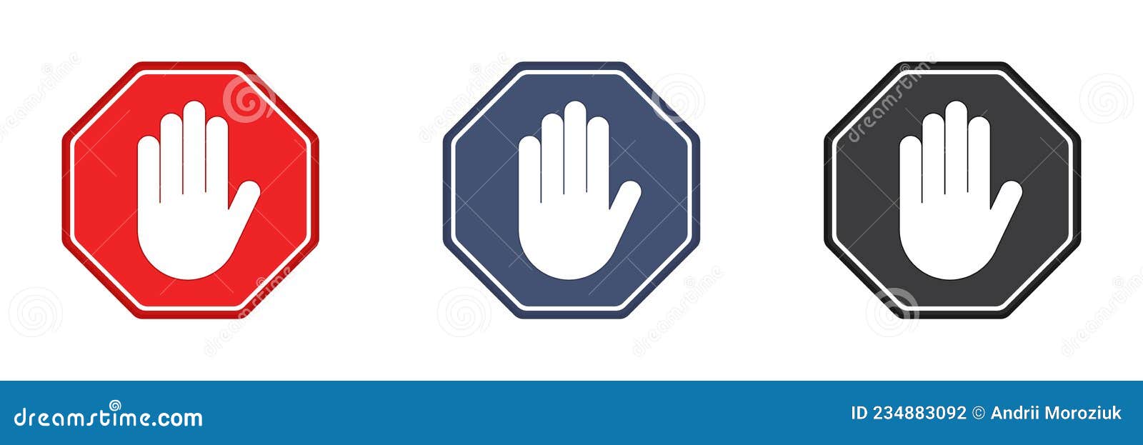 Hand. Stop sign stock illustration. Illustration of isolated - 234883092