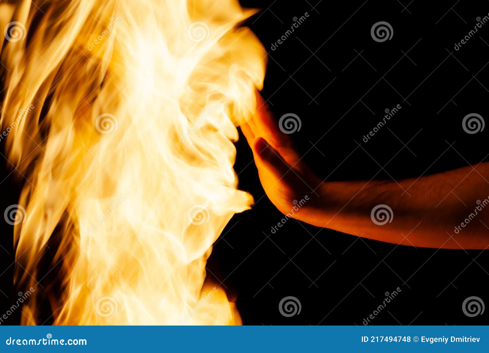 Hand Stops Fire, Fire Safety, Use As Background Stock Photo - Image of ...