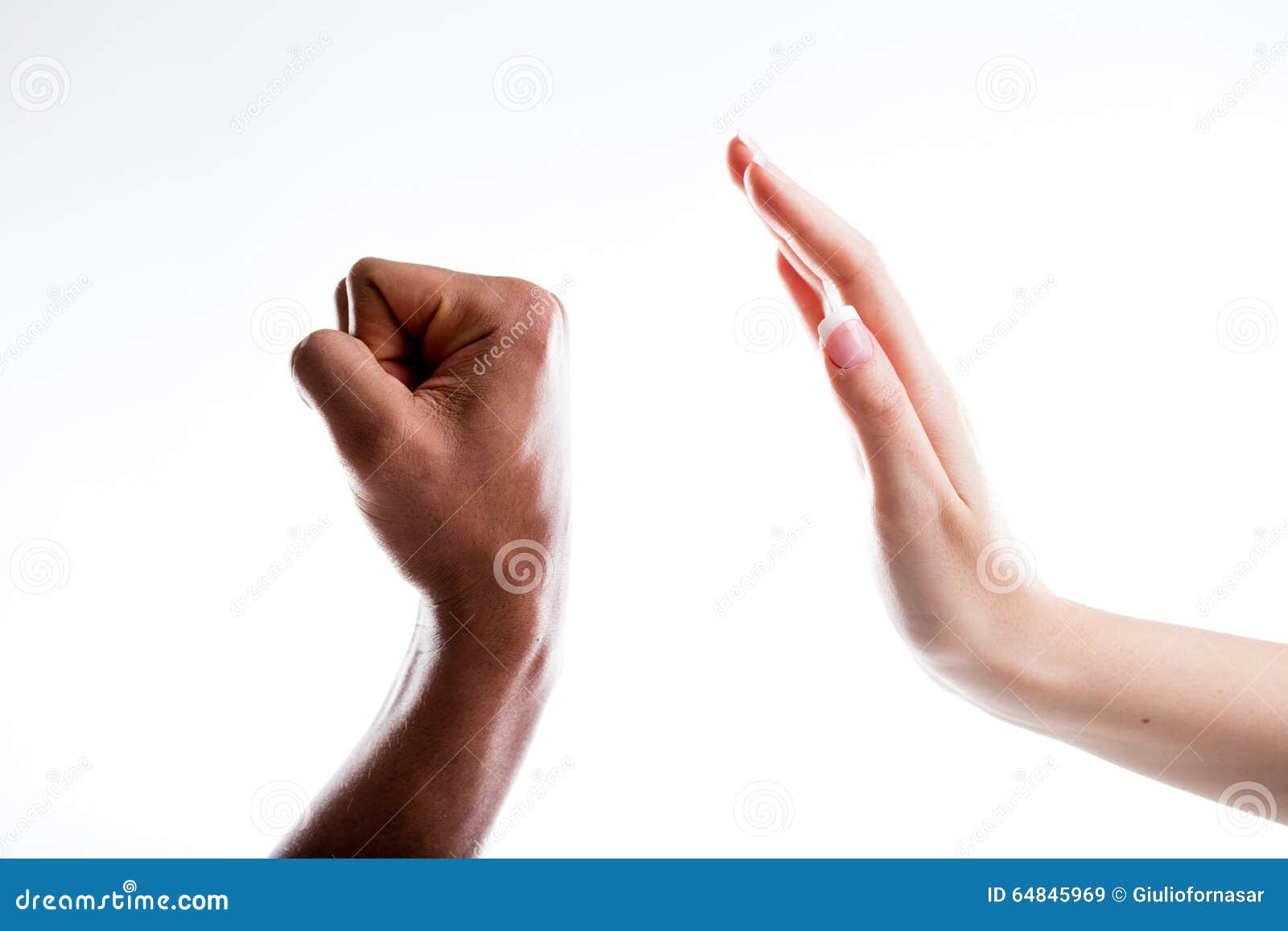 Hand Stops Punch Menaces Stock Photos - Free & Royalty-Free Stock ...