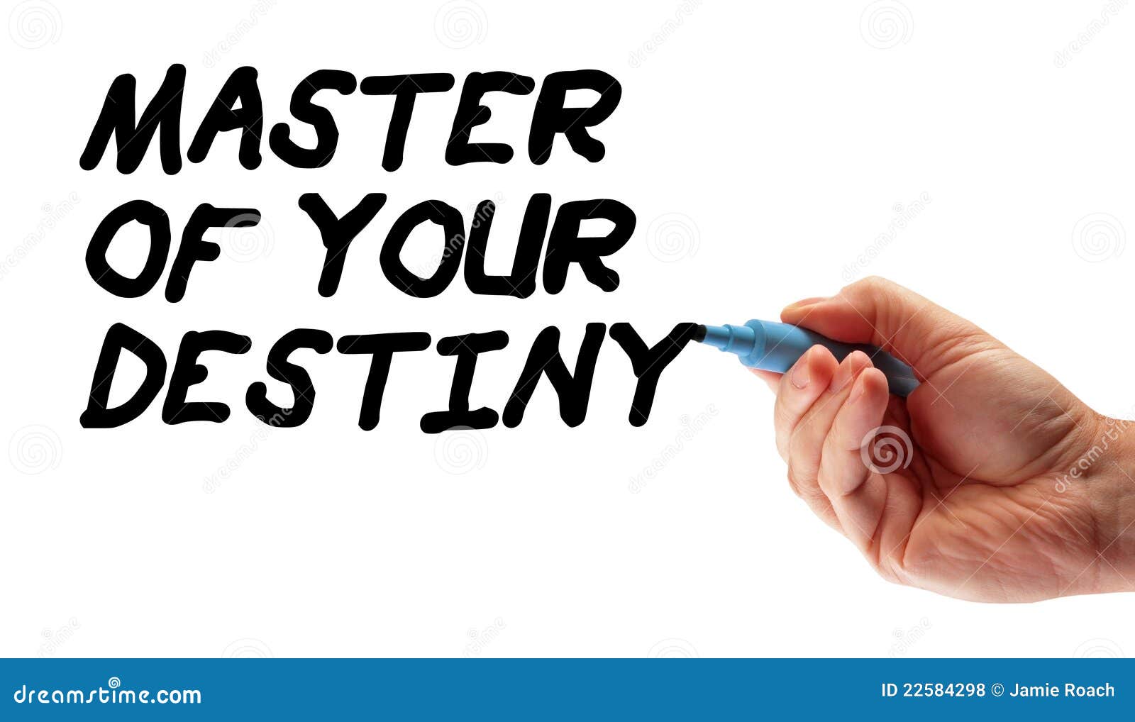 Hand Strategy Master of Your Destiny Stock Photo - Image of shopping ...