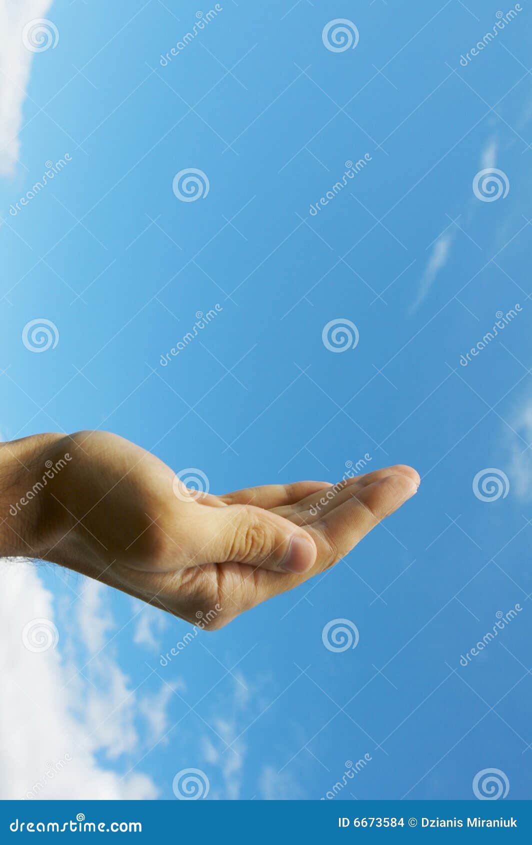 Hand stretched to the sky stock photo. Image of giving - 6673584