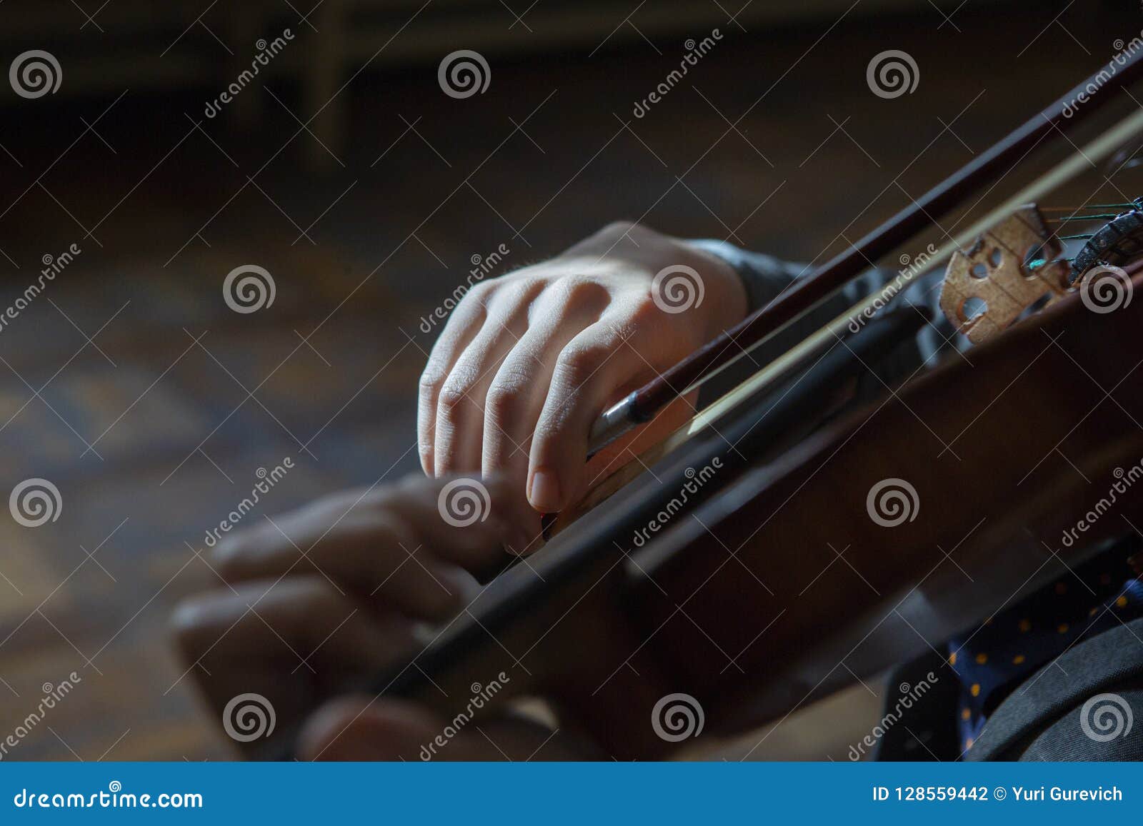 Hand on the Strings of a Violin Stock Photo - Image of classic ...