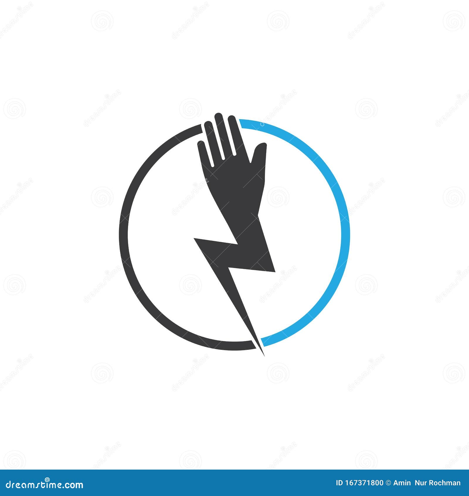 Hand strong icon template stock illustration. Illustration of design ...