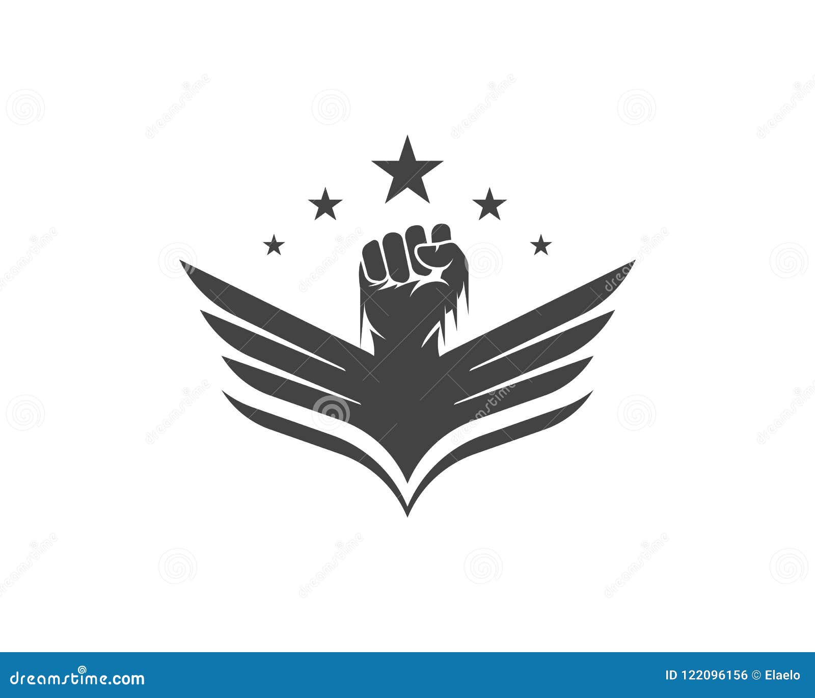 Hand Strong Vector Icon Illustration Stock Vector - Illustration of ...