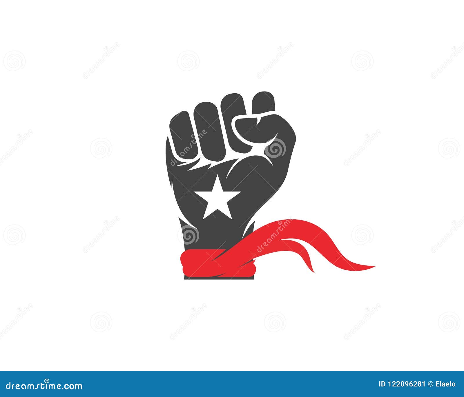 Hand Strong Vector Icon Illustration Stock Vector - Illustration of ...