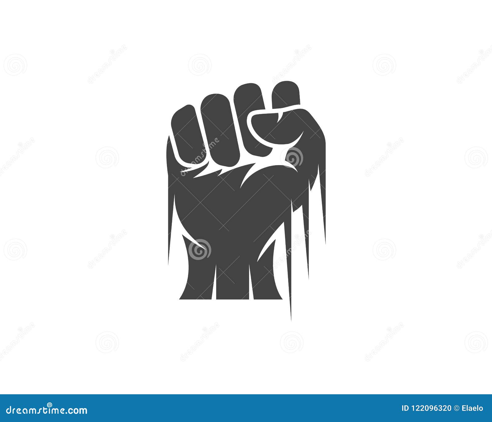 Hand Strong Vector Icon Illustration Stock Vector - Illustration of ...