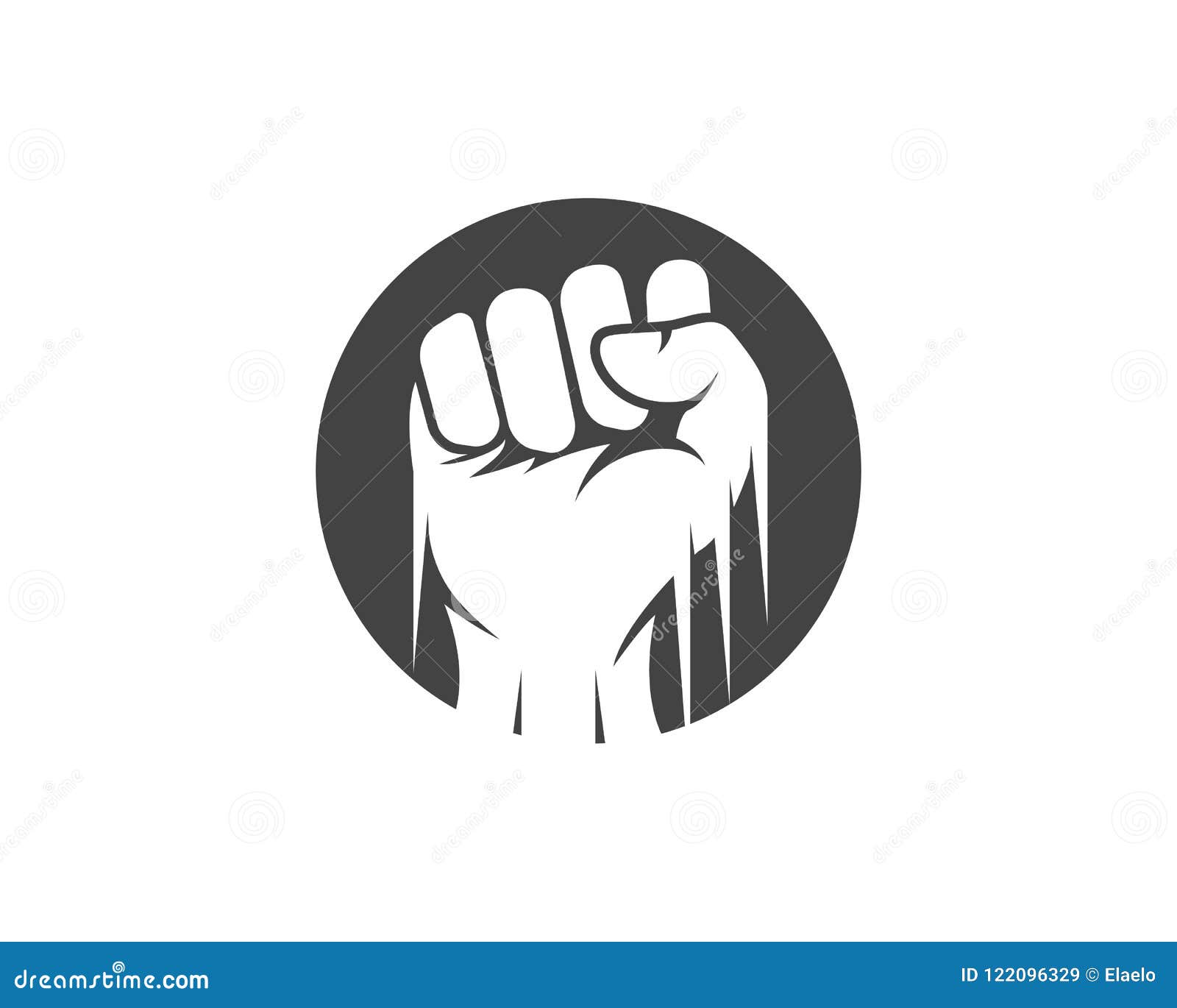 Hand Strong Vector Icon Illustration Stock Vector - Illustration of ...