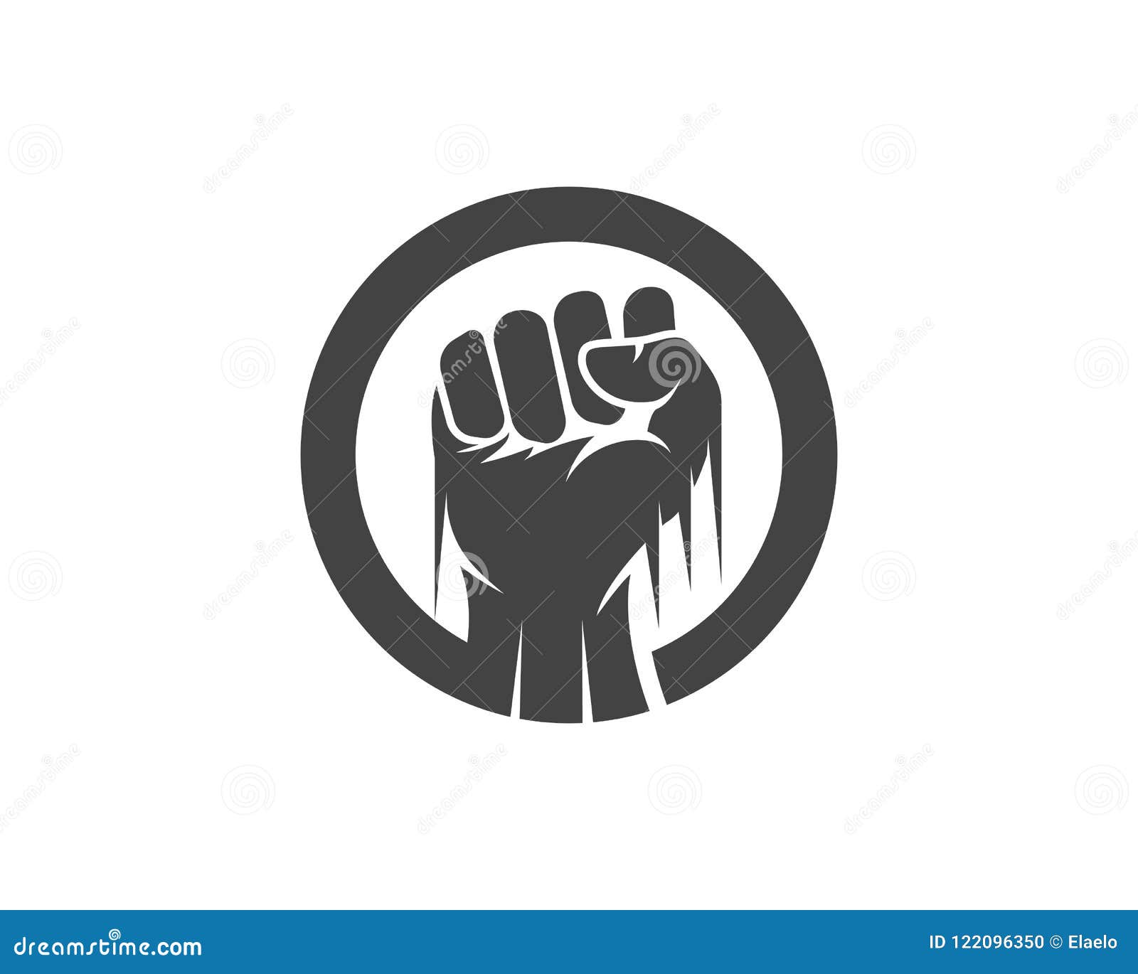 Hand Strong Vector Icon Illustration Stock Vector - Illustration of ...