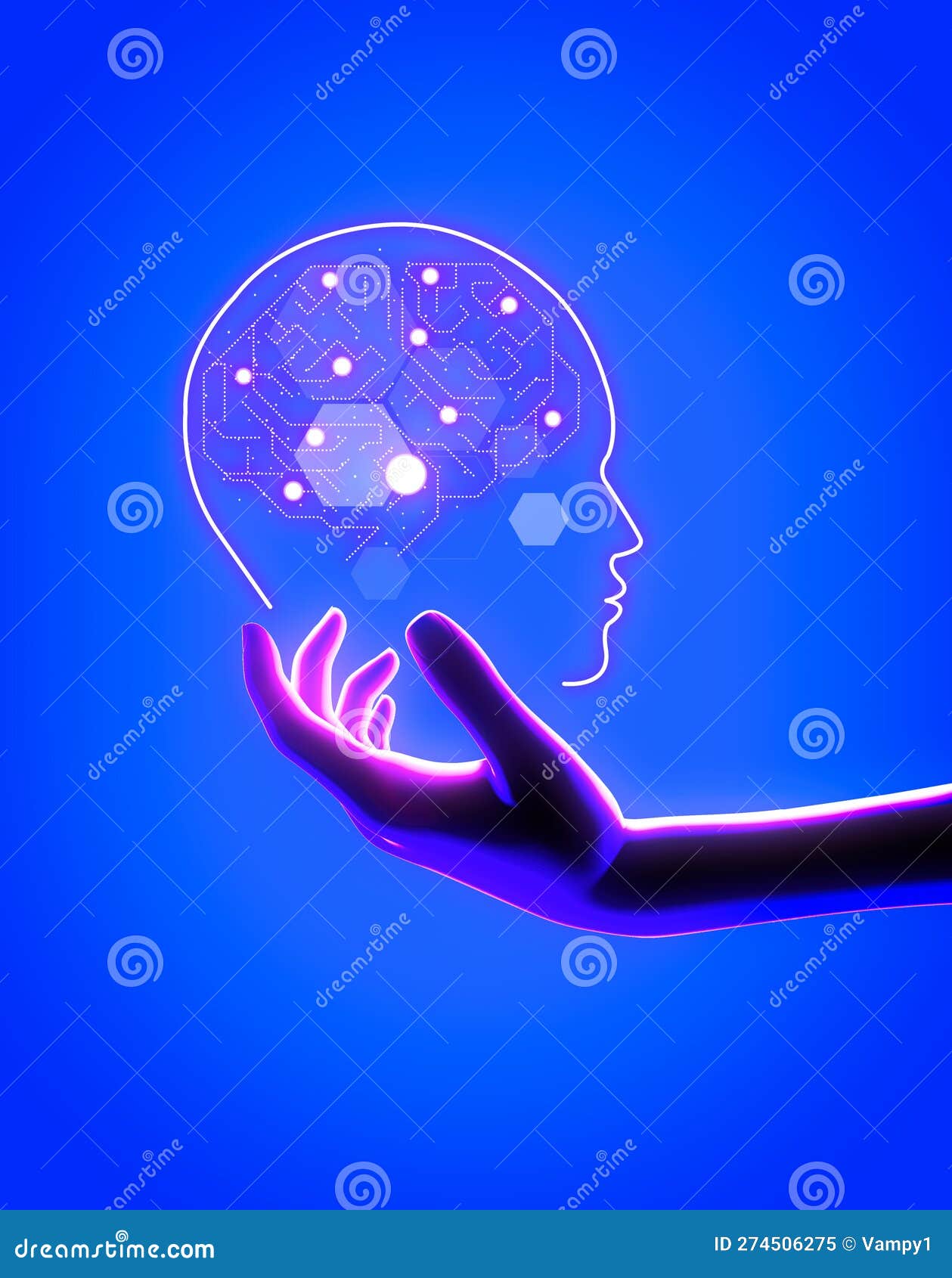 Creation And Control Of Mental Faculties. Human Brain And Creation Of ...